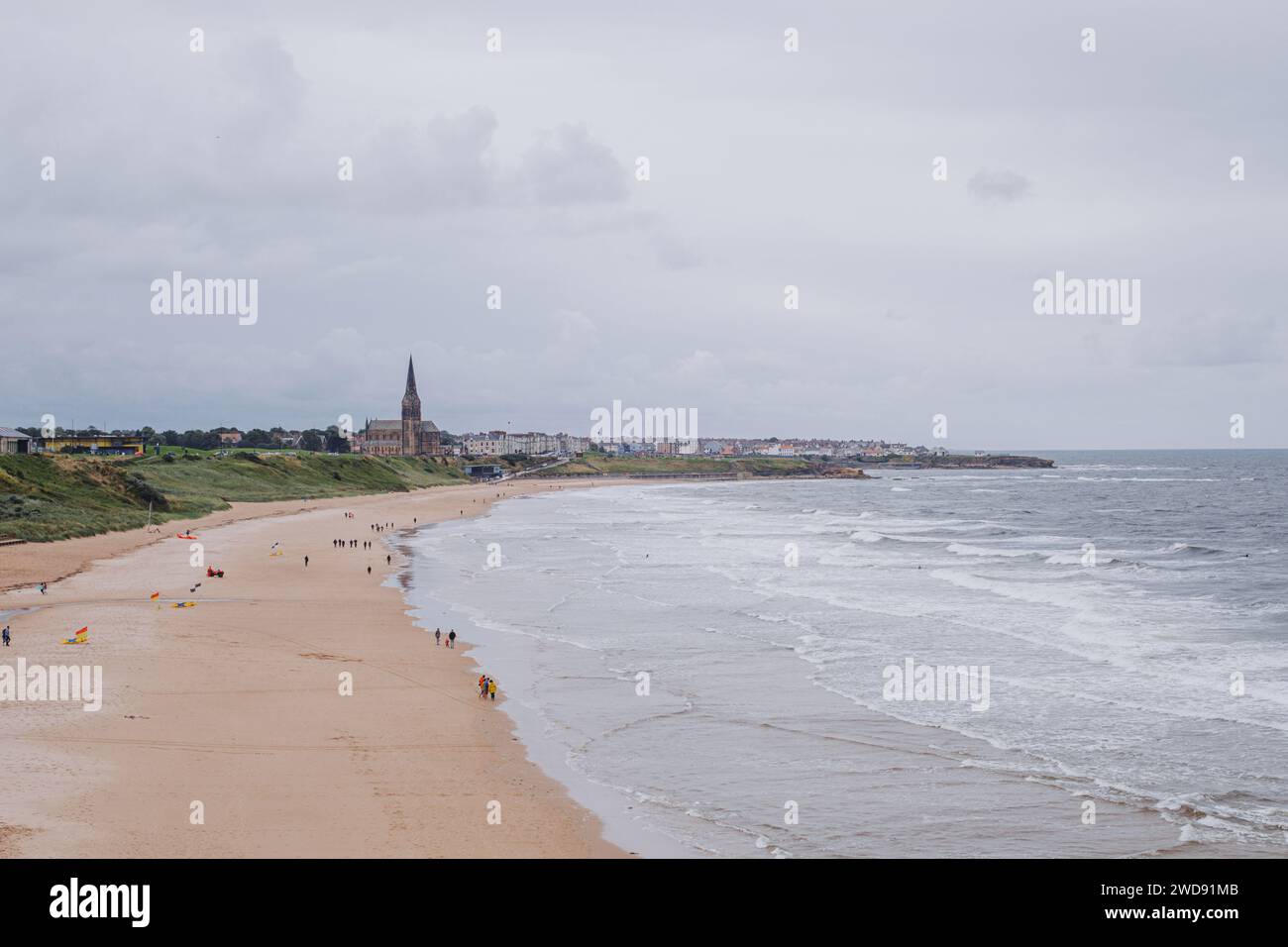 Tynemouth UK: 5th August 2023: Tynemouth seaside Lowsands Beach popular ...