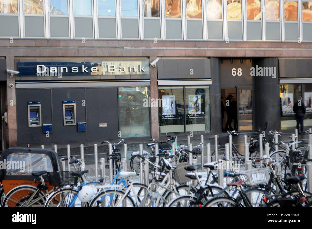 Copenhagen, Denmark/19 January 2024/. Danske bank head office building ...