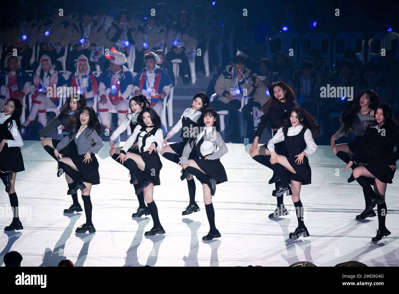 Gangwon Province, South Korea. 19th Jan, 2024. Artists perform during ...