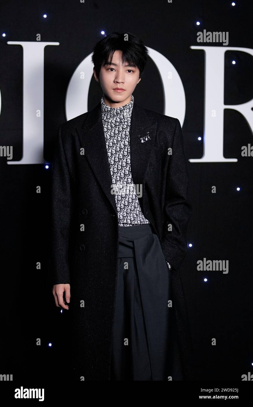 Karry Wang arrives for Dior Menswear ready-to-wear Fall-Winter 2024 ...