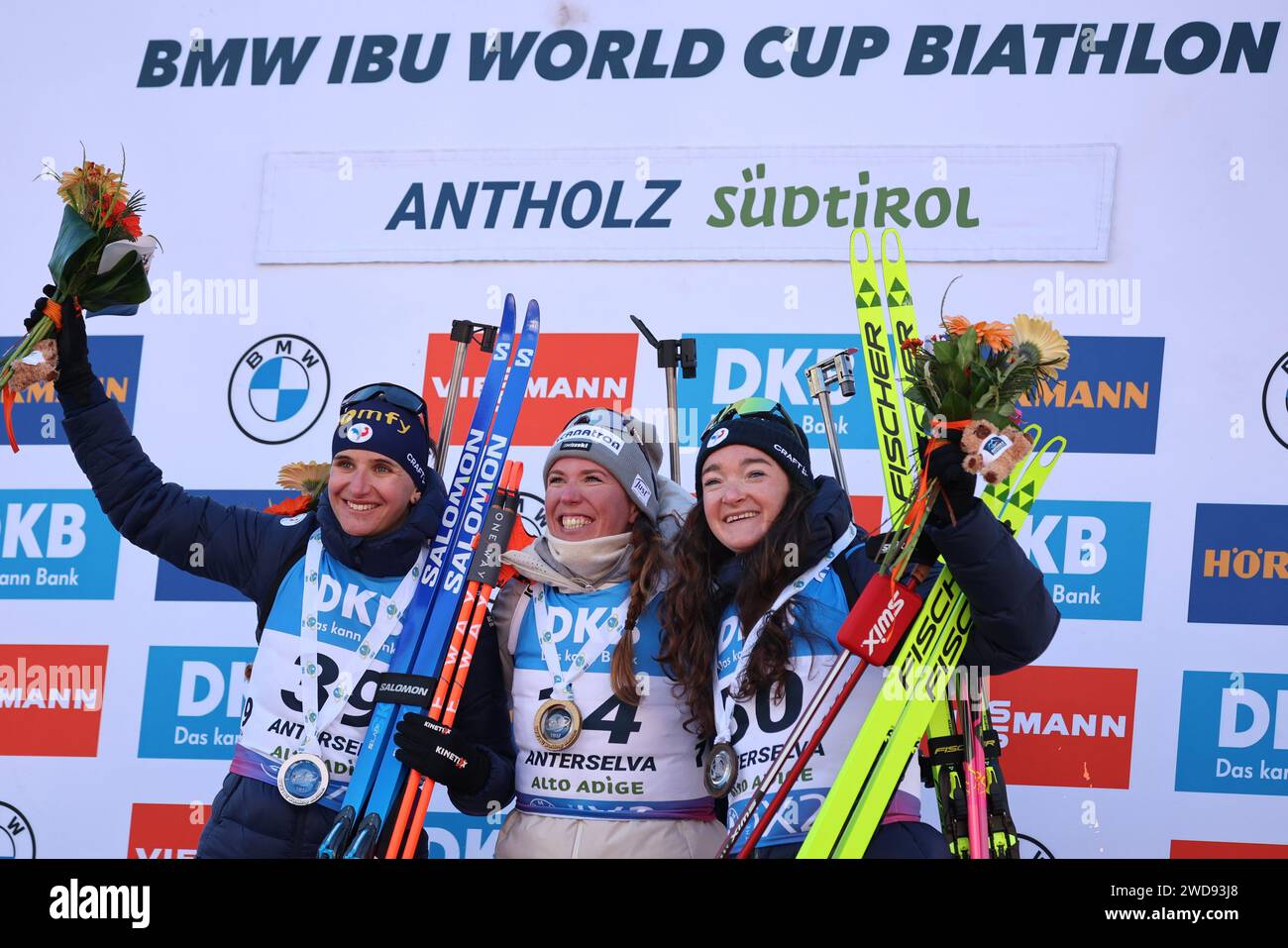 © Pierre Teyssot/MAXPPP ; Biathlon World Cup. Anterselva - Antholz, Italy on January 19, 2024 ...