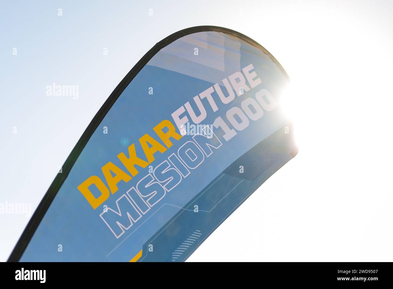 Dakar Future Mission 1000 illustration finish line, arrivee, during the ...