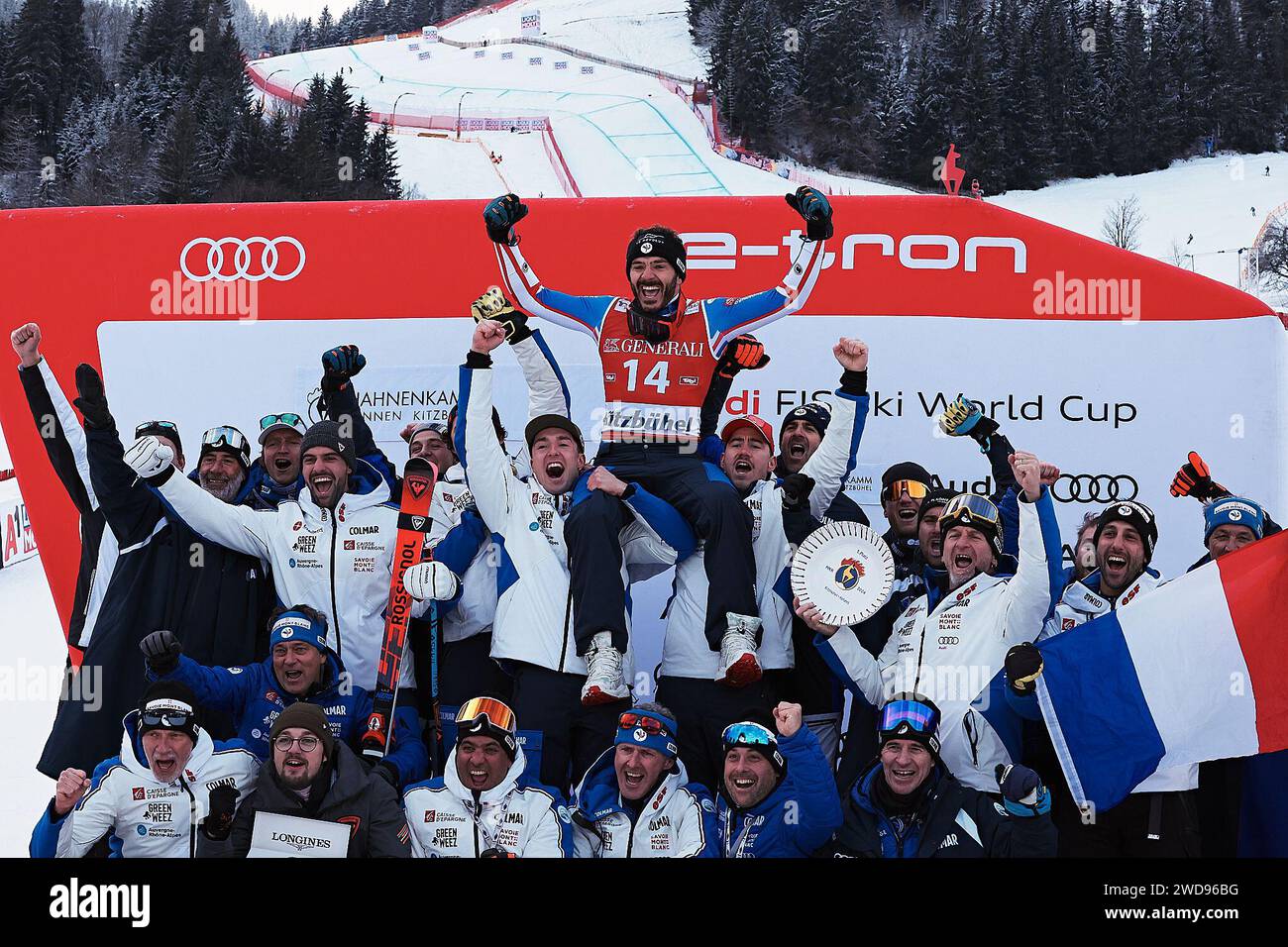 Kitzbuehel, Austria. 19th Jan, 2024. ALPINE SKIING - FIS WC 2023 ...