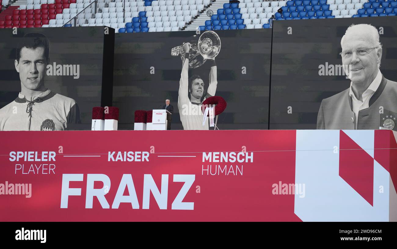 Munich, Germany. 19th Jan, 2024. Soccer: FC Bayern Munich's memorial ...