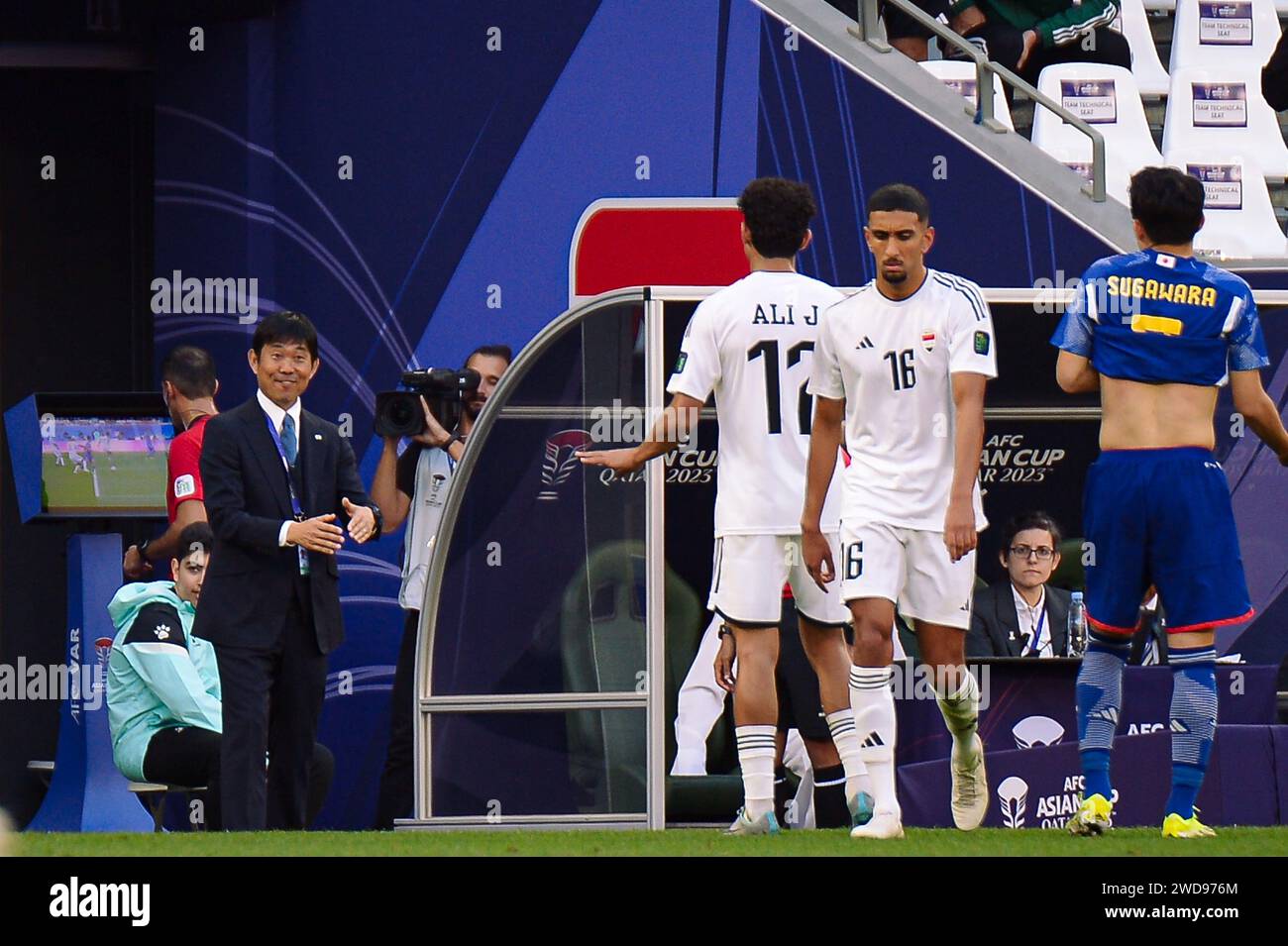 Doha, Qatar. 19 January, 2024. Iraq v Japan ：Group D - AFC Asian Cup ...