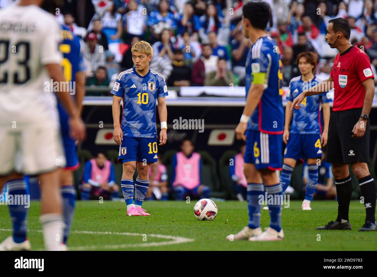 Doha, Qatar. 19 January, 2024. Iraq v Japan ：Group D - AFC Asian Cup ...