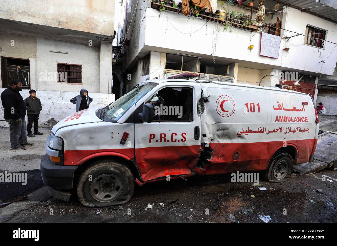 Tulkarm, Palestinian Territories. 19th Jan, 2024. A general view of a ...