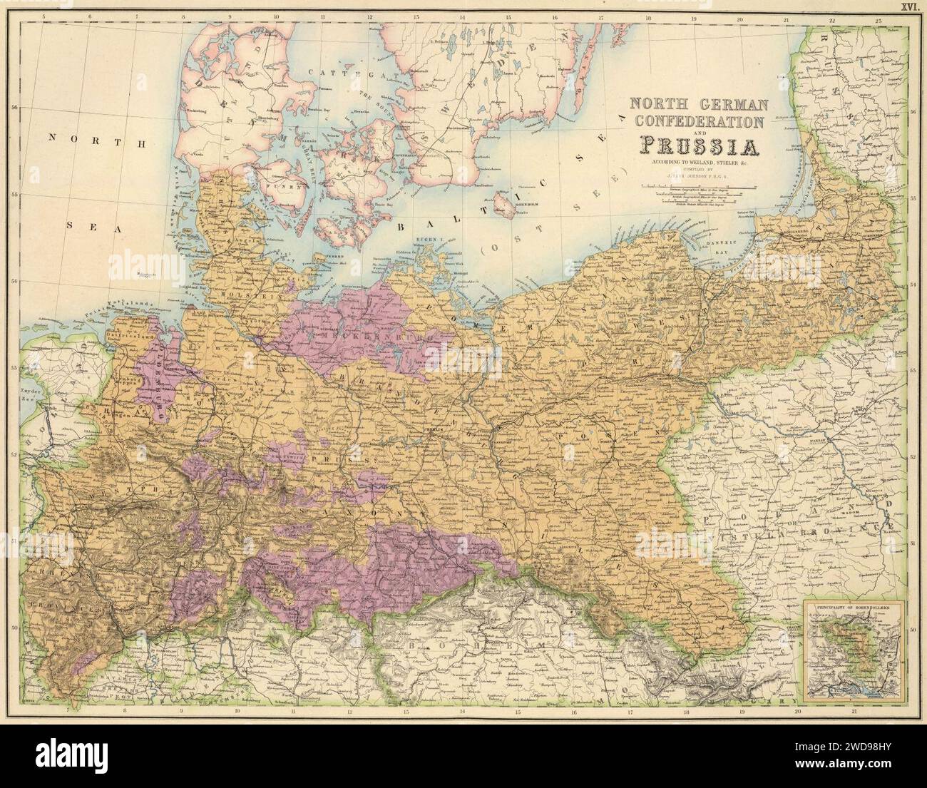 Prussia map hi-res stock photography and images - Alamy