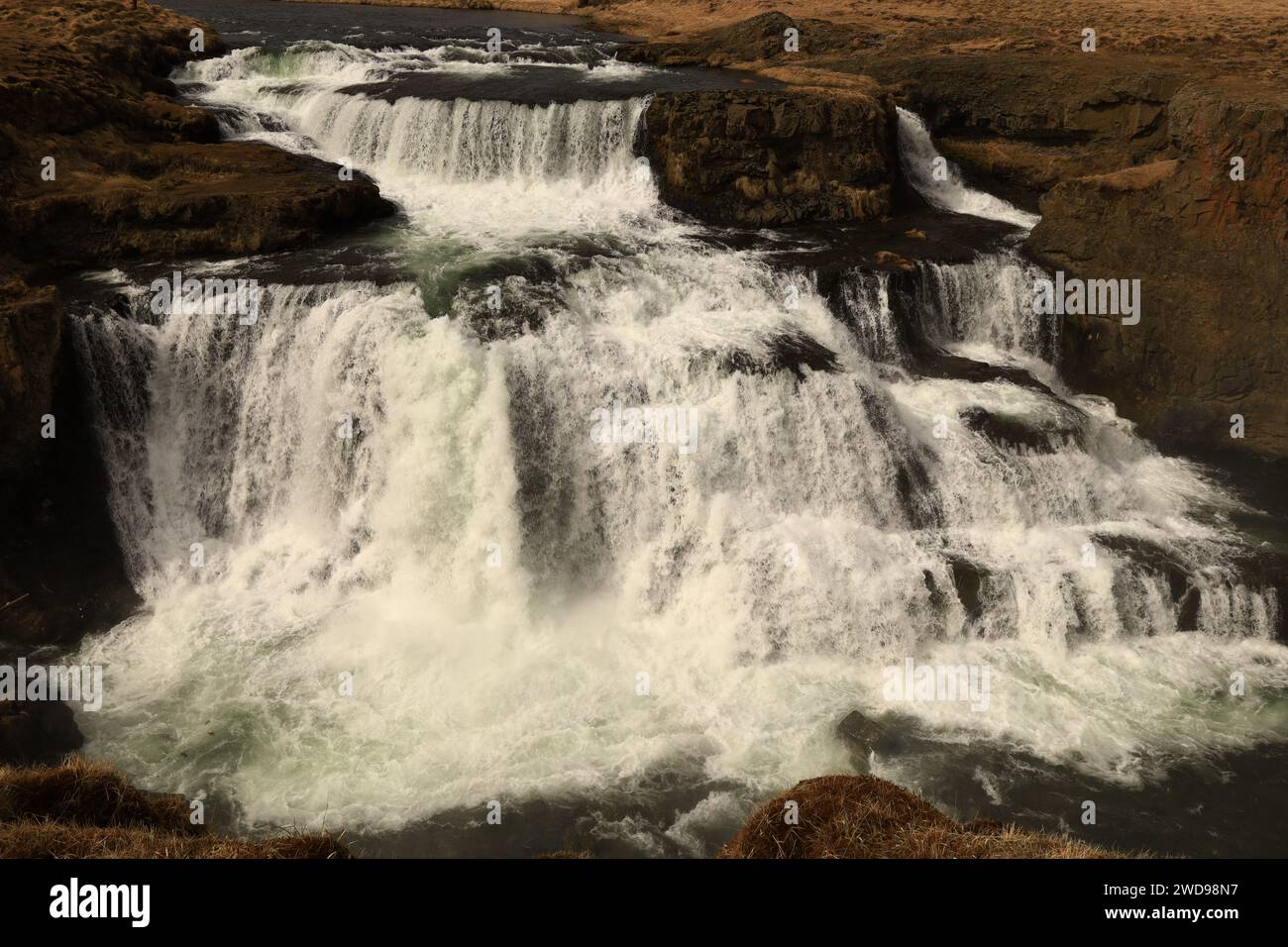 Reykjafoss waterfall is one of the hidden treasures of Skagafjörőur ...