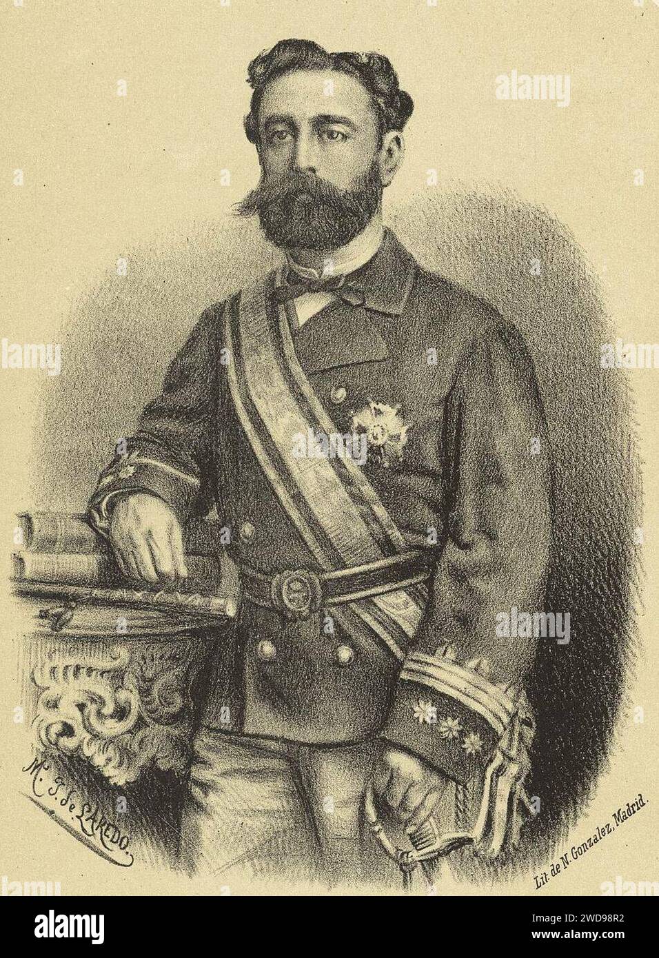 1872, Historia de los voluntarios cubanos, Juan Alés (cropped Stock ...