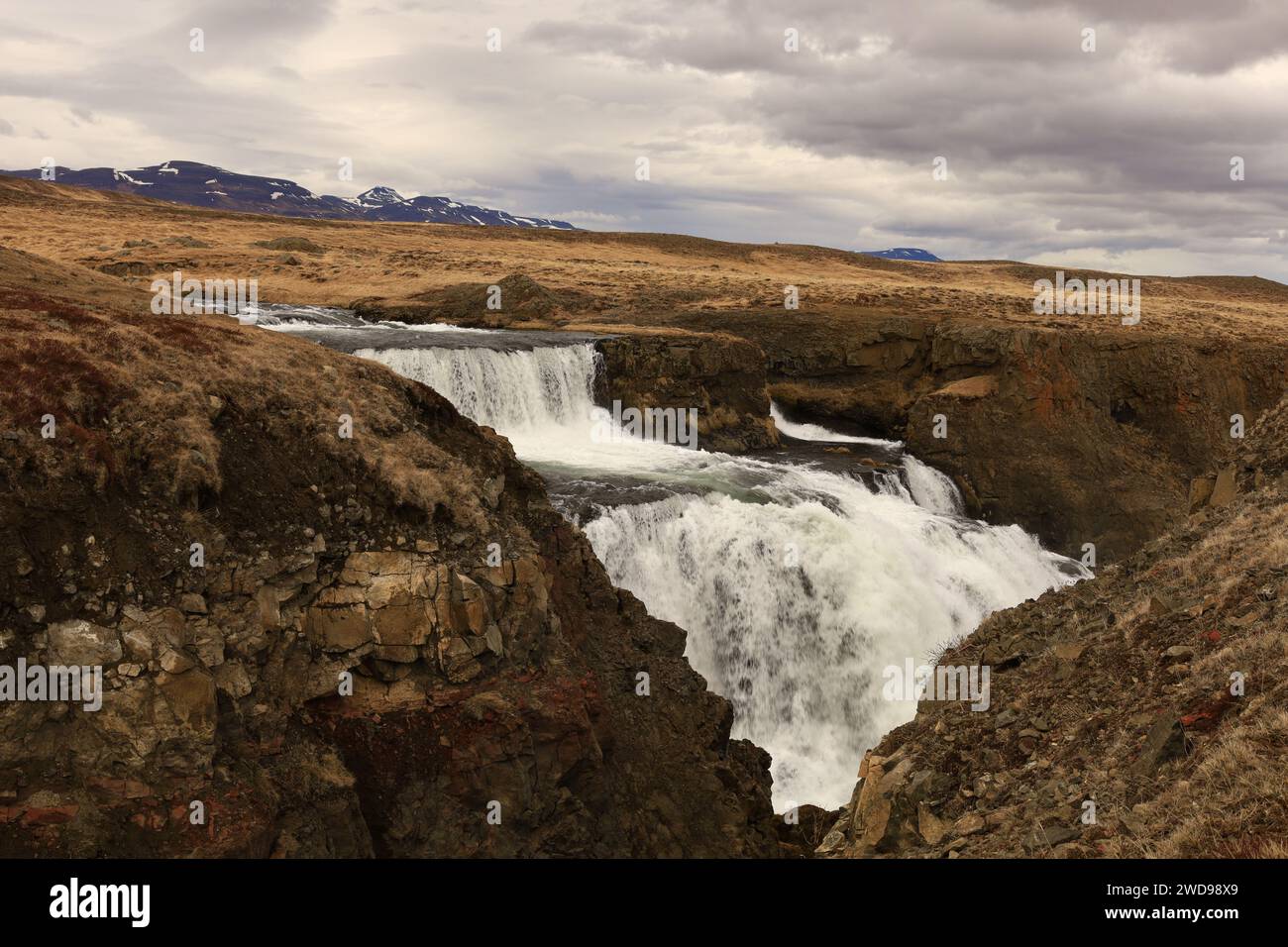 Reykjafoss waterfall is one of the hidden treasures of Skagafjörőur ...