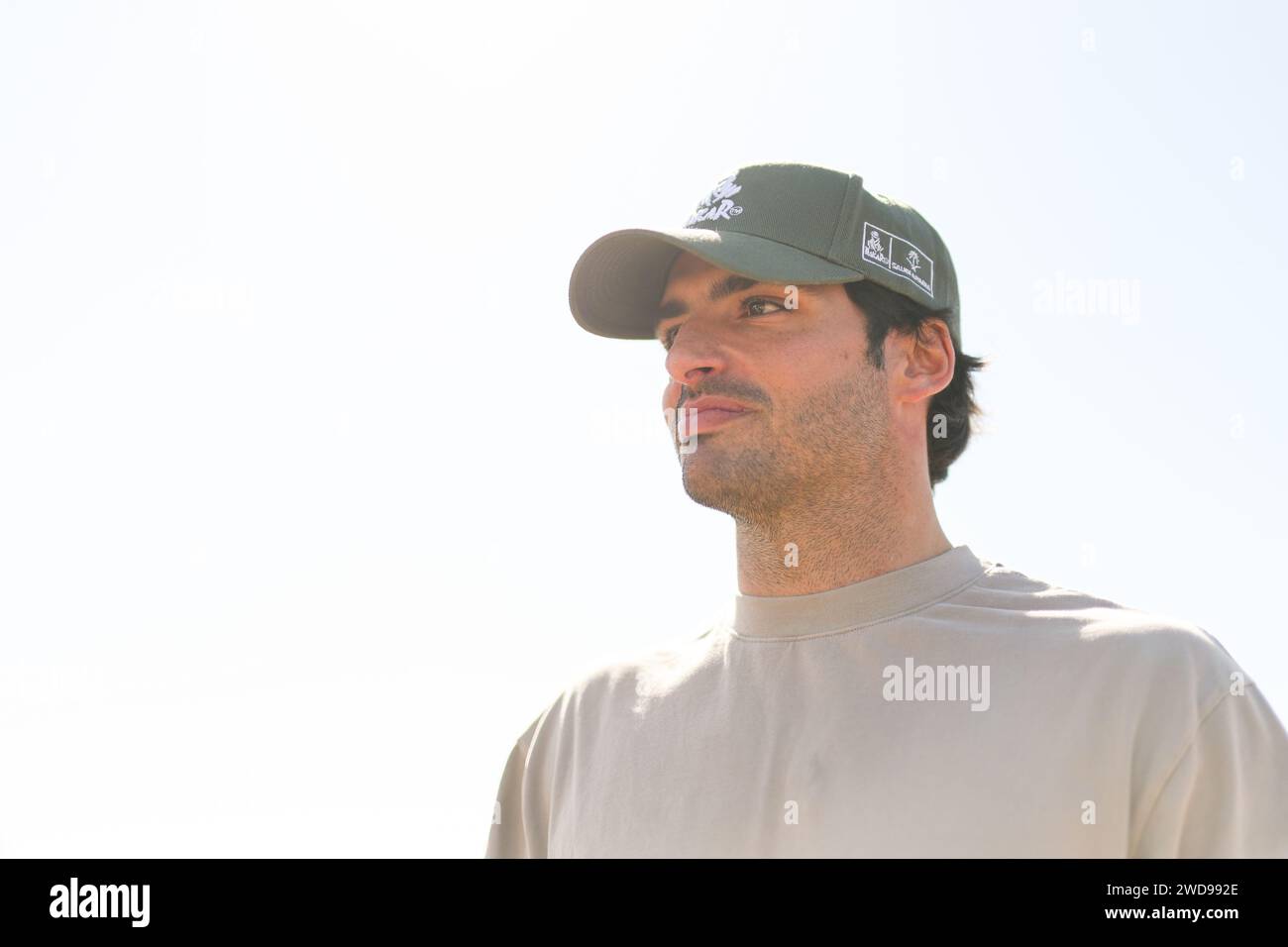 Carlos Sainz Jr, portrait finish line, arrivee, during the Stage 12 of ...