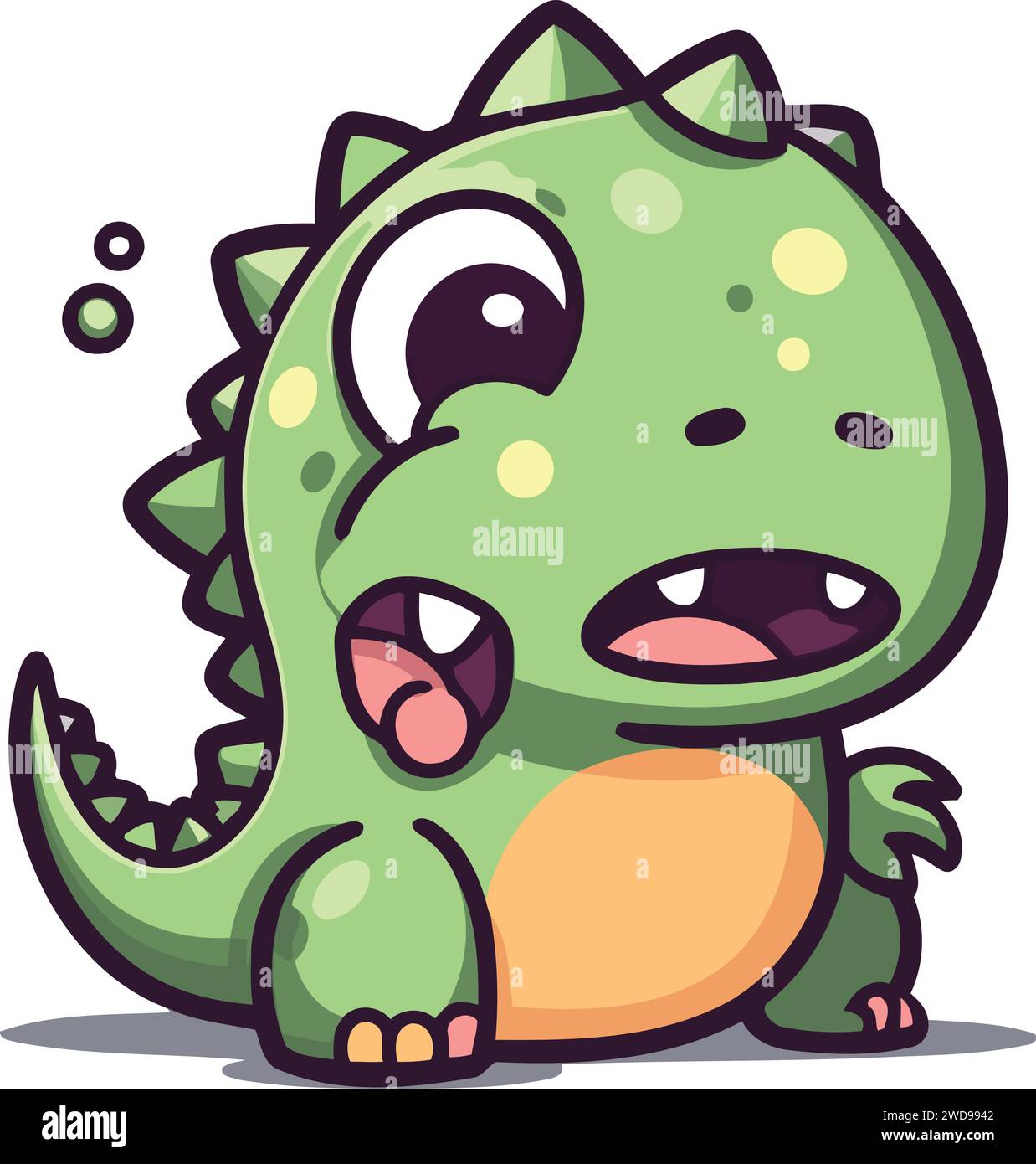 Triceratops Dinosaur Cartoon Mascot Character Illustration Stock Vector ...