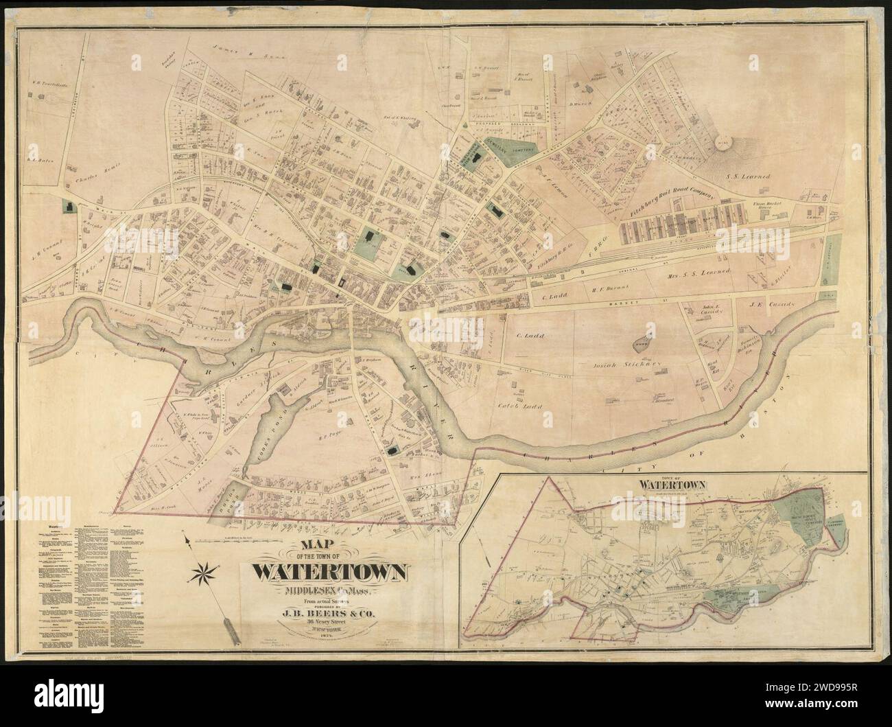 Map of watertown hi-res stock photography and images - Alamy