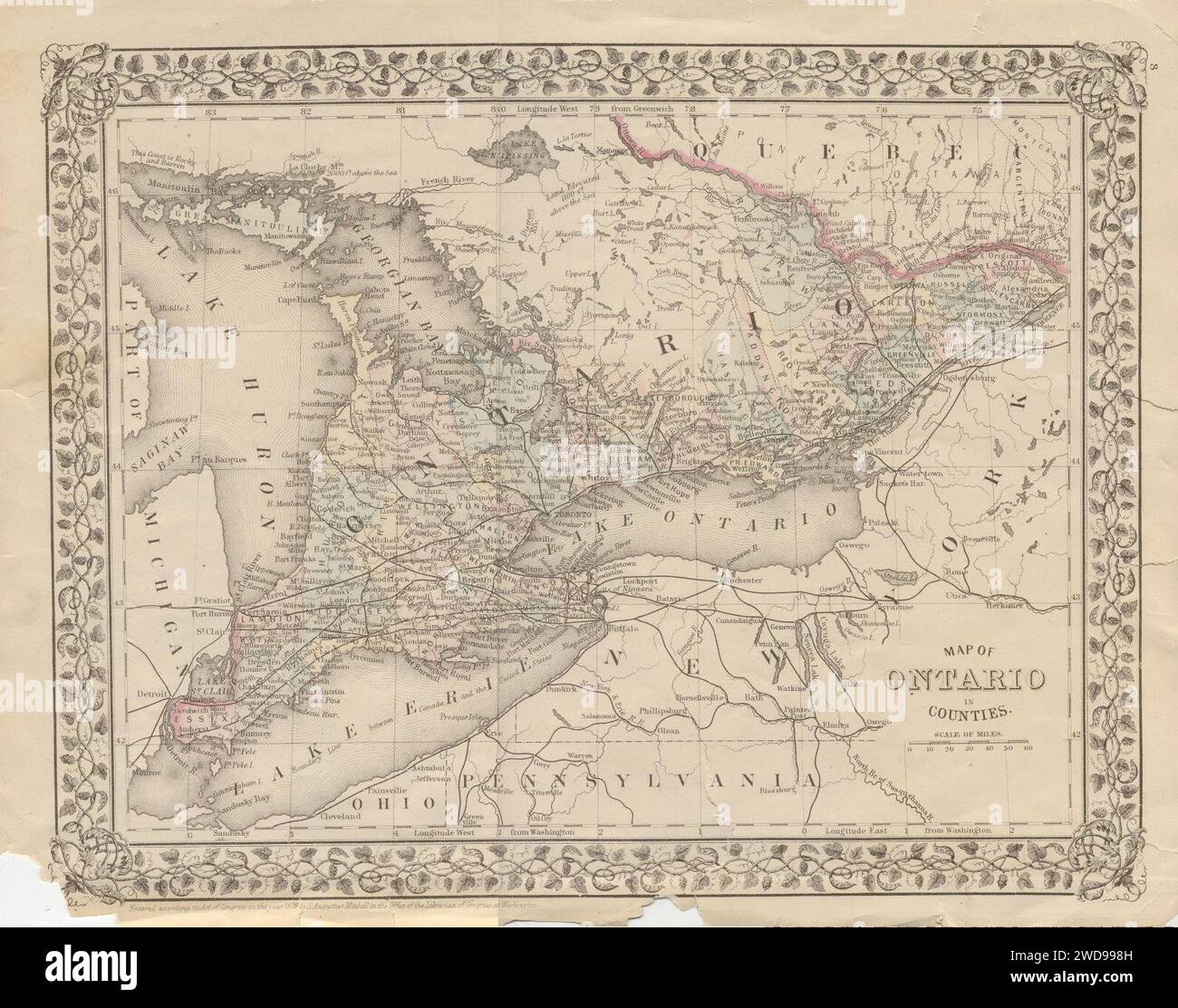 Mitchell ontario map hi-res stock photography and images - Alamy