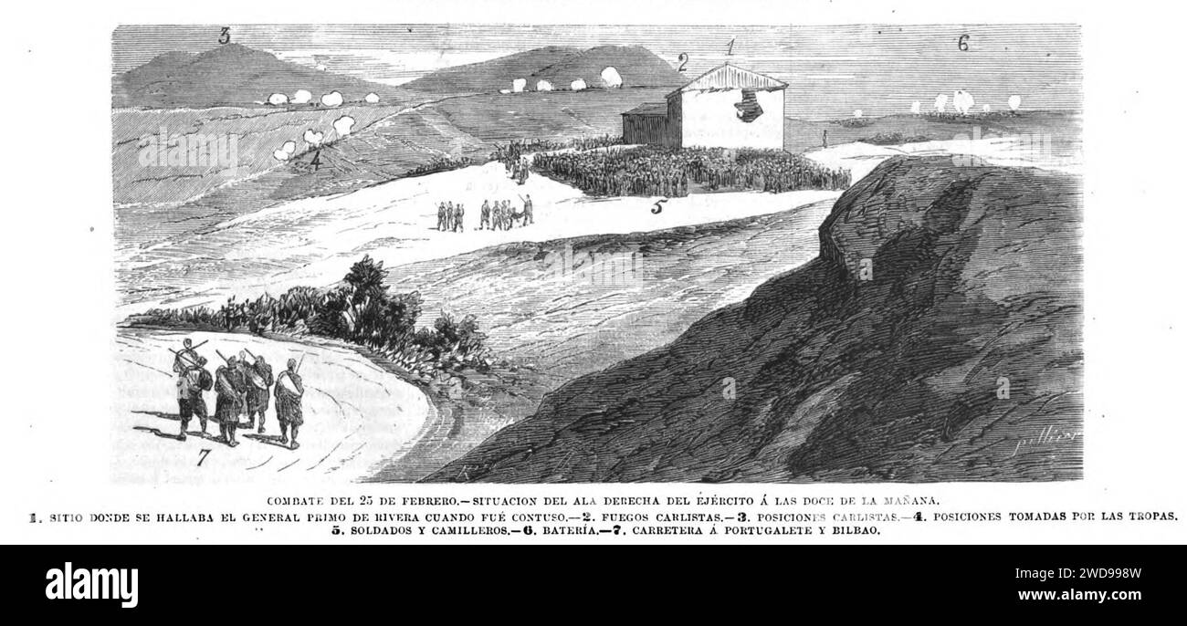 1874-03-15, La Ilustración Española y Americana, Combate del 25 de ...