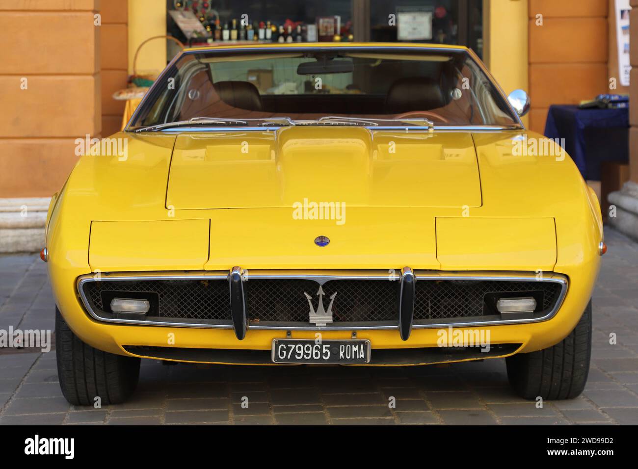 Modena, Italy, december 2023, Maserati Ghibli SS vintage classical car ...