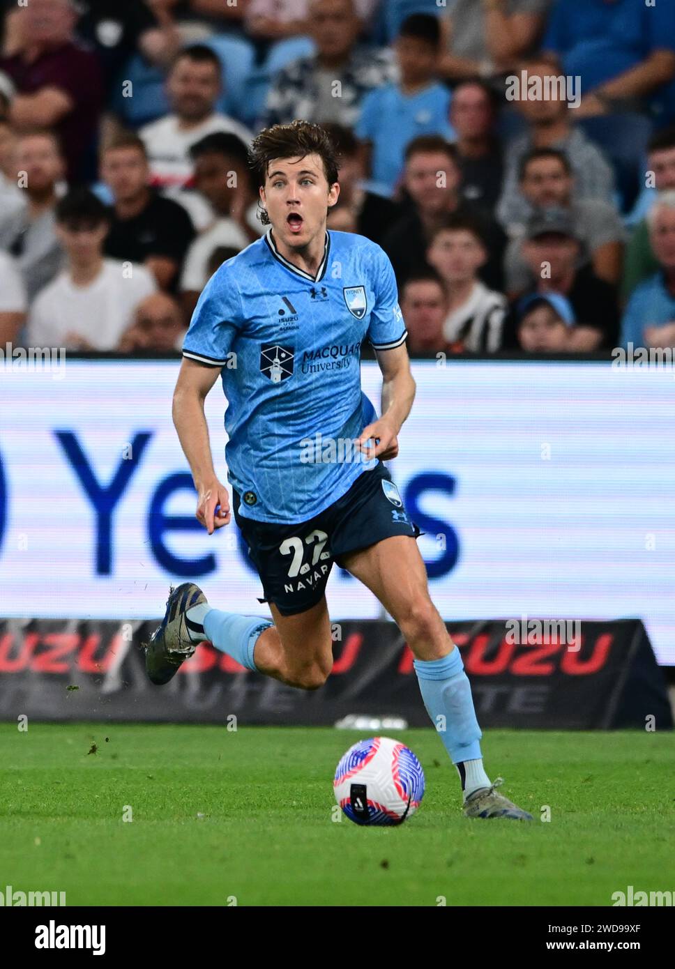 Sydney, Australia. 19th Jan, 2024. Max Barry Burgess of the Sydney FC ...