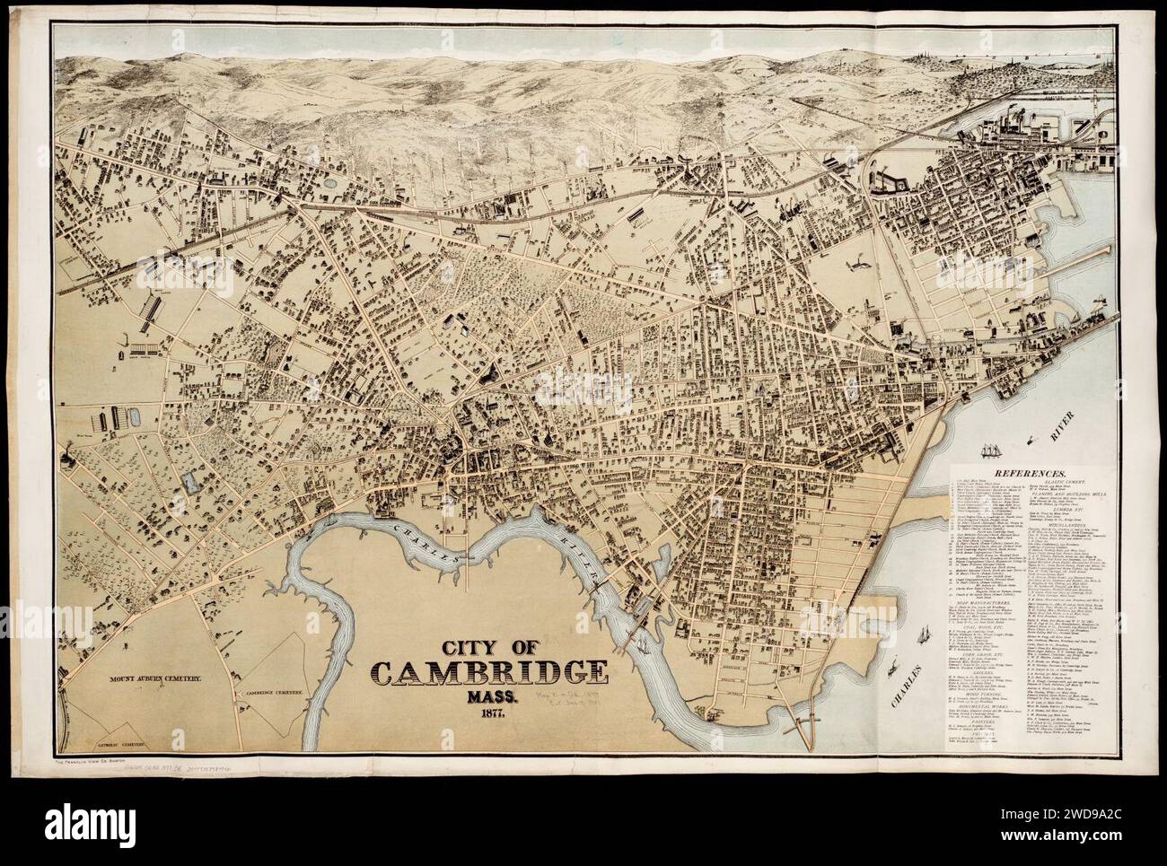 Historical cambridge map hi-res stock photography and images - Alamy