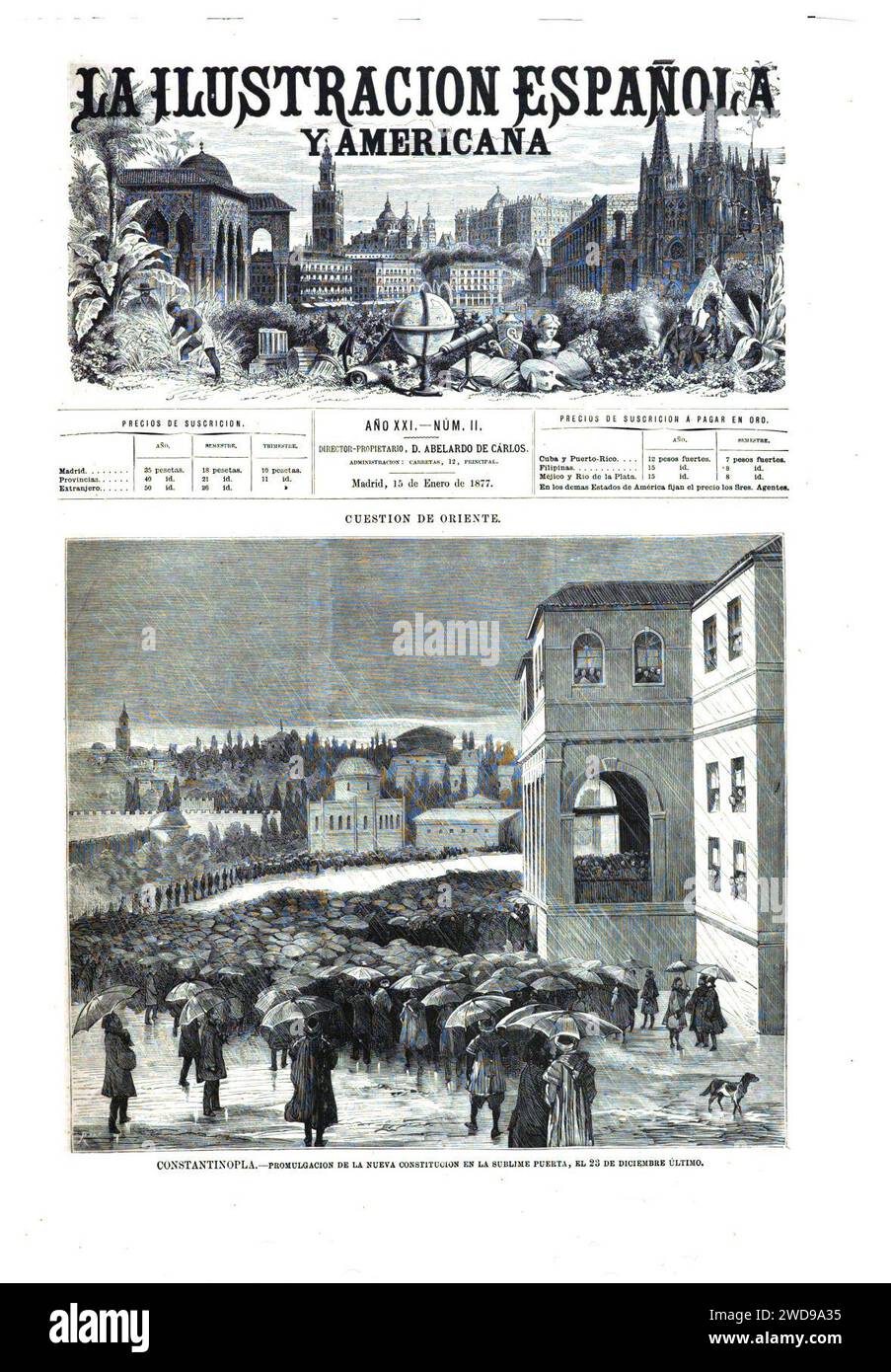 1877-01-15, La Ilustración Española y Americana, Constantinopla ...