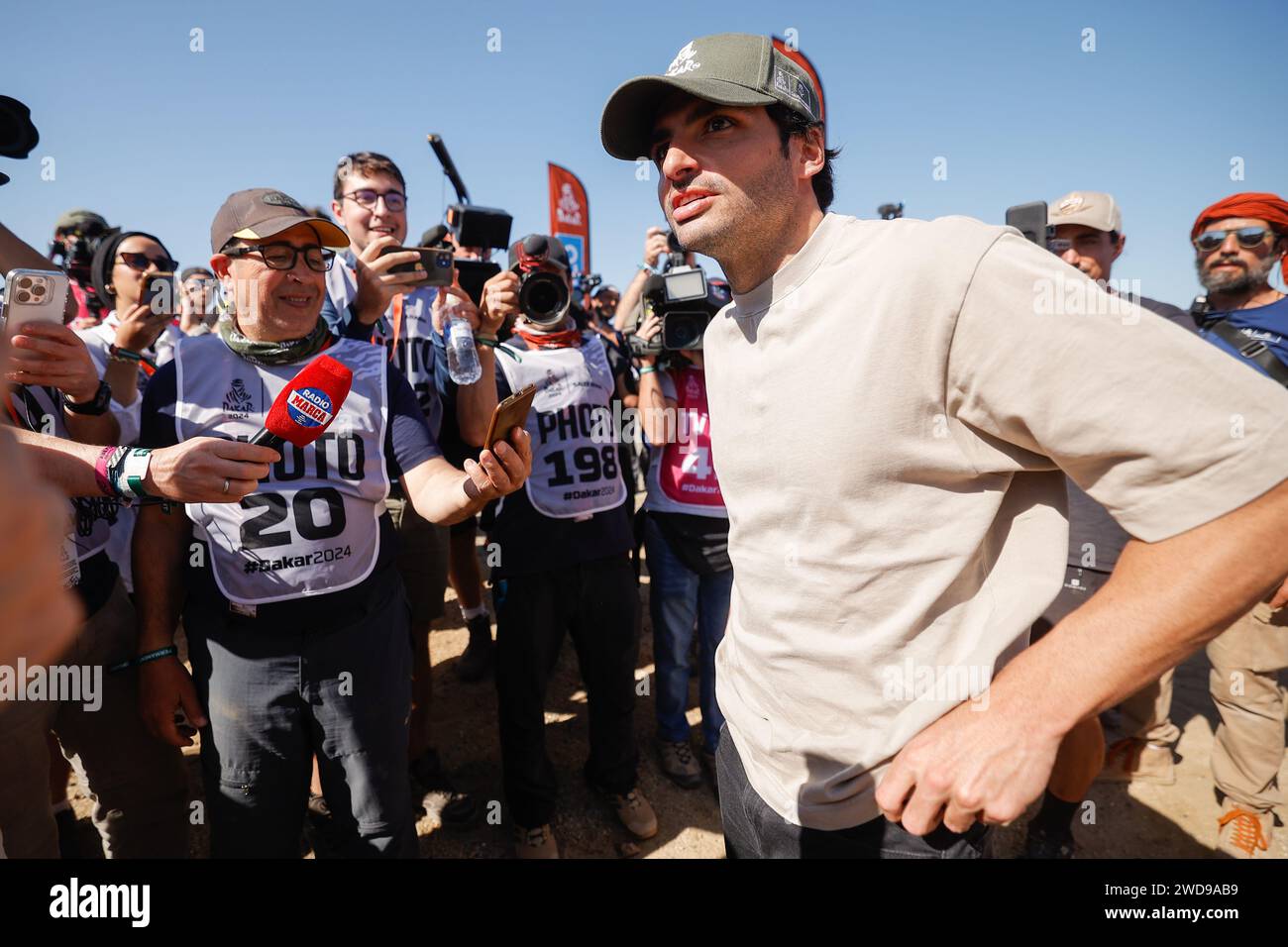 SAINZ Carlos Jr (spa) finish line, arrivee, during the Stage 12 of the ...