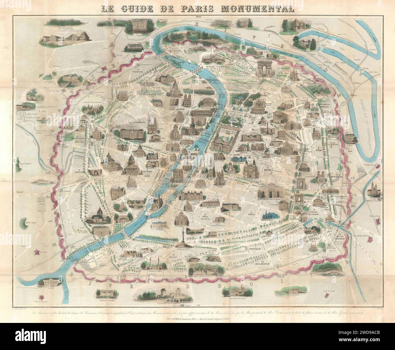 Paris 1878 map hi-res stock photography and images - Alamy