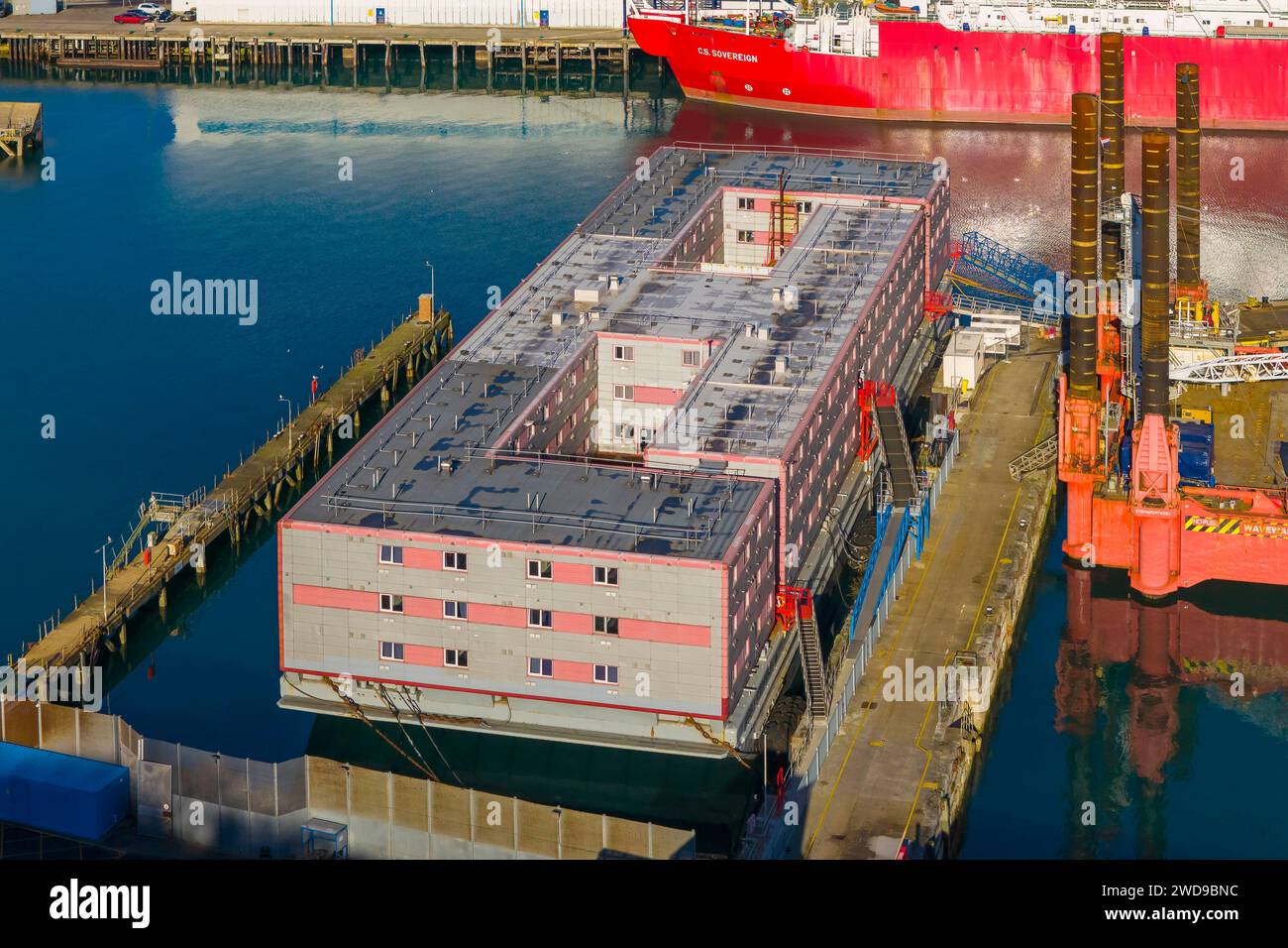 Portland, Dorset, UK. 19th January 2024. General view from the air of ...