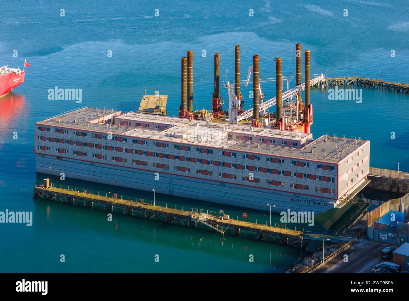 Portland, Dorset, UK. 19th January 2024. General view from the air of ...