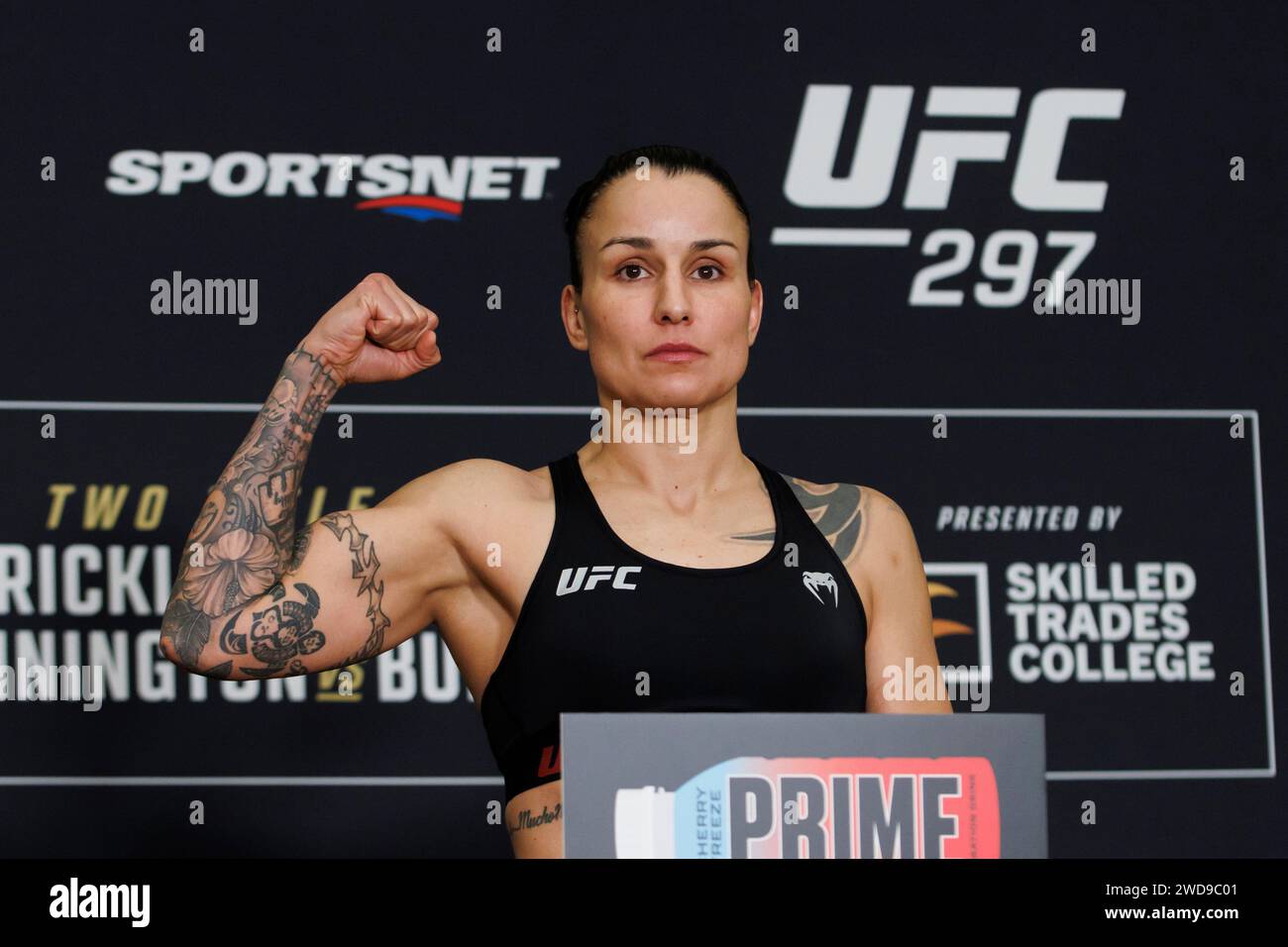 Toronto, Canada. 19th Jan, 2024. Raquel Pennington weighs in ahead of ...