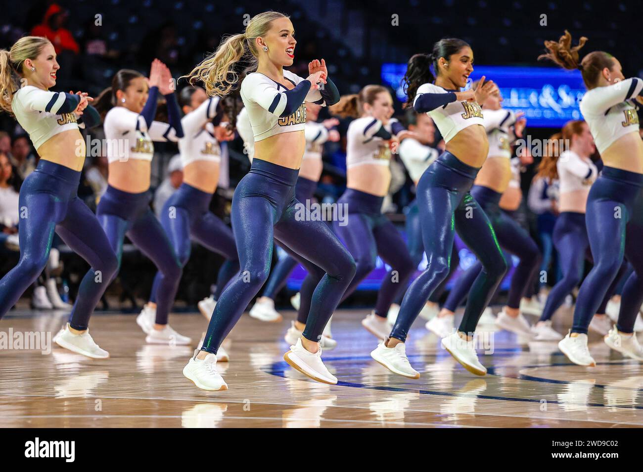 Atlanta, Georgia. 18th Jan, 2024. Georgia Tech's dance team, Goldrush ...