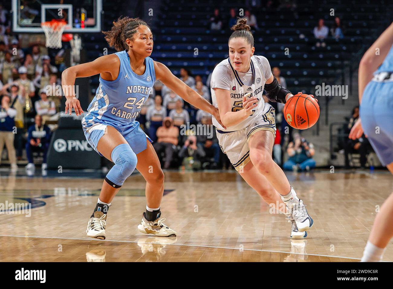Atlanta, Georgia. 18th Jan, 2024. Georgia Tech's Ines Noguero (22 ...