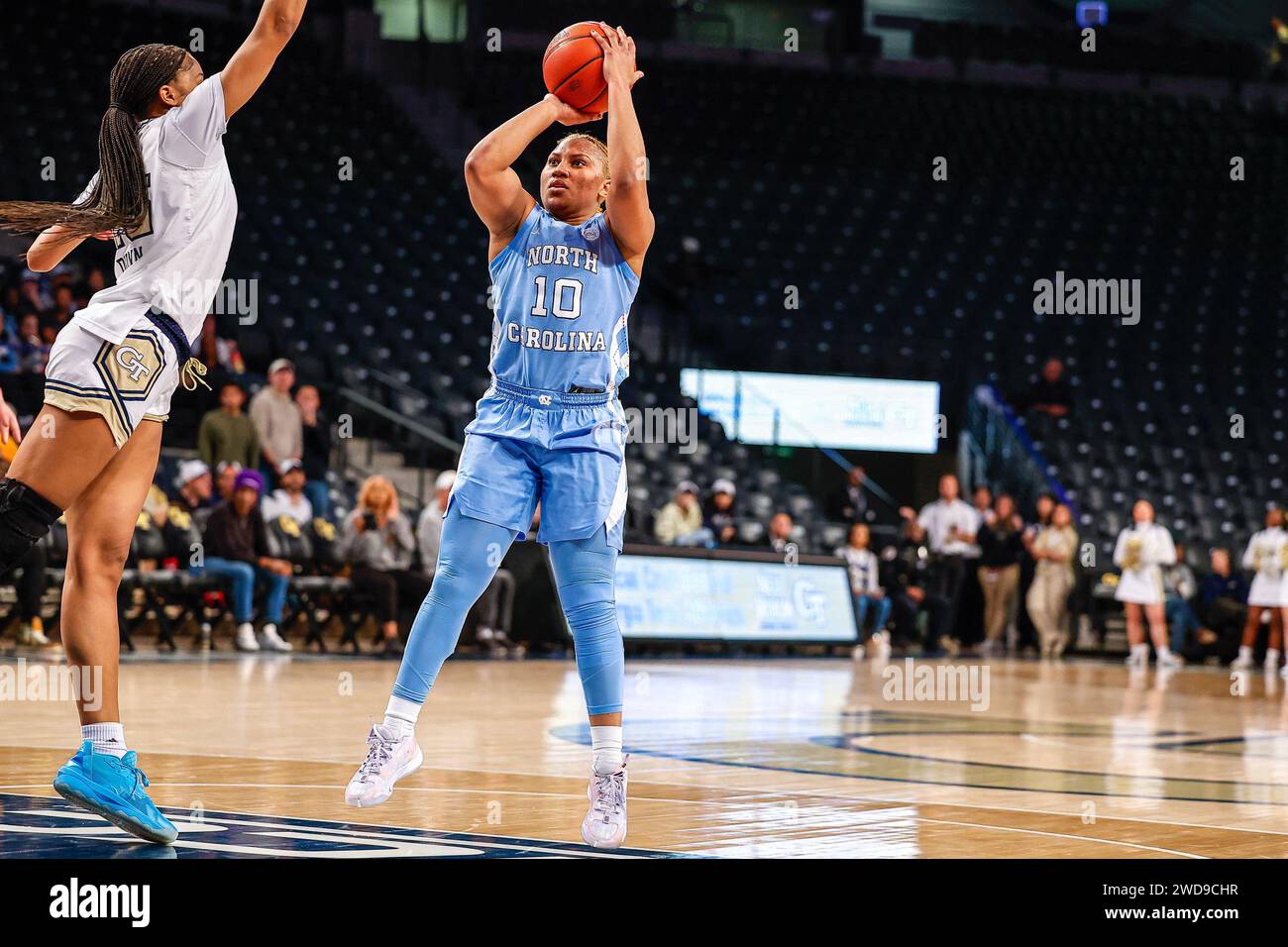 Atlanta, Georgia. 18th Jan, 2024. North Carolina's Reniya Kelly (10 ...