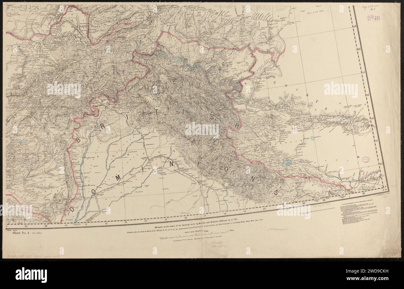 1885 Turkestan and the countries between the British and the Russian ...