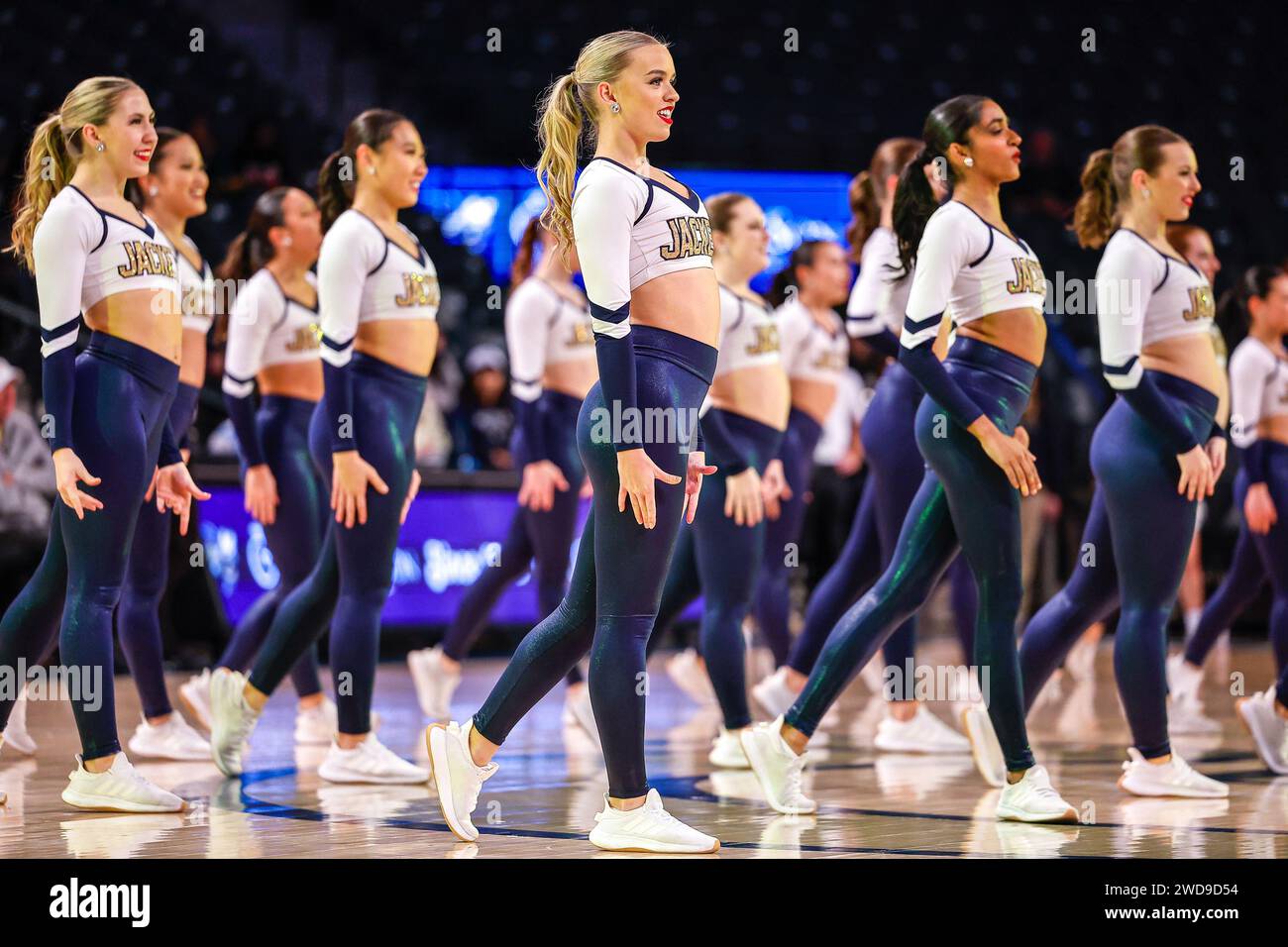 Atlanta, Georgia. 18th Jan, 2024. Georgia Tech's dance team, Goldrush ...