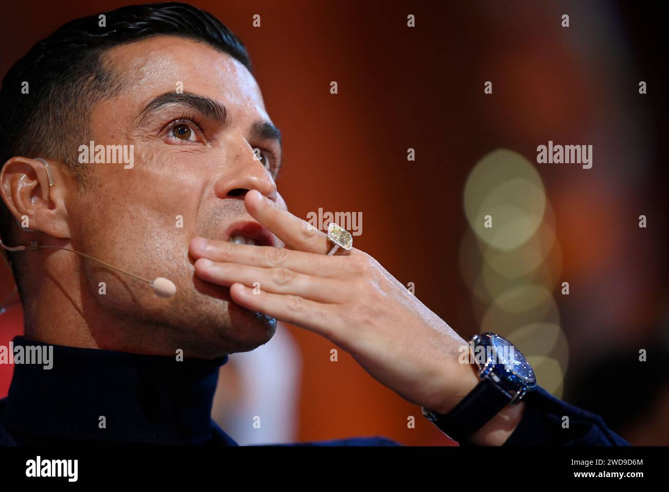Cristiano Ronaldo attends the Globe Soccer Awards ceremony in Dubai ...