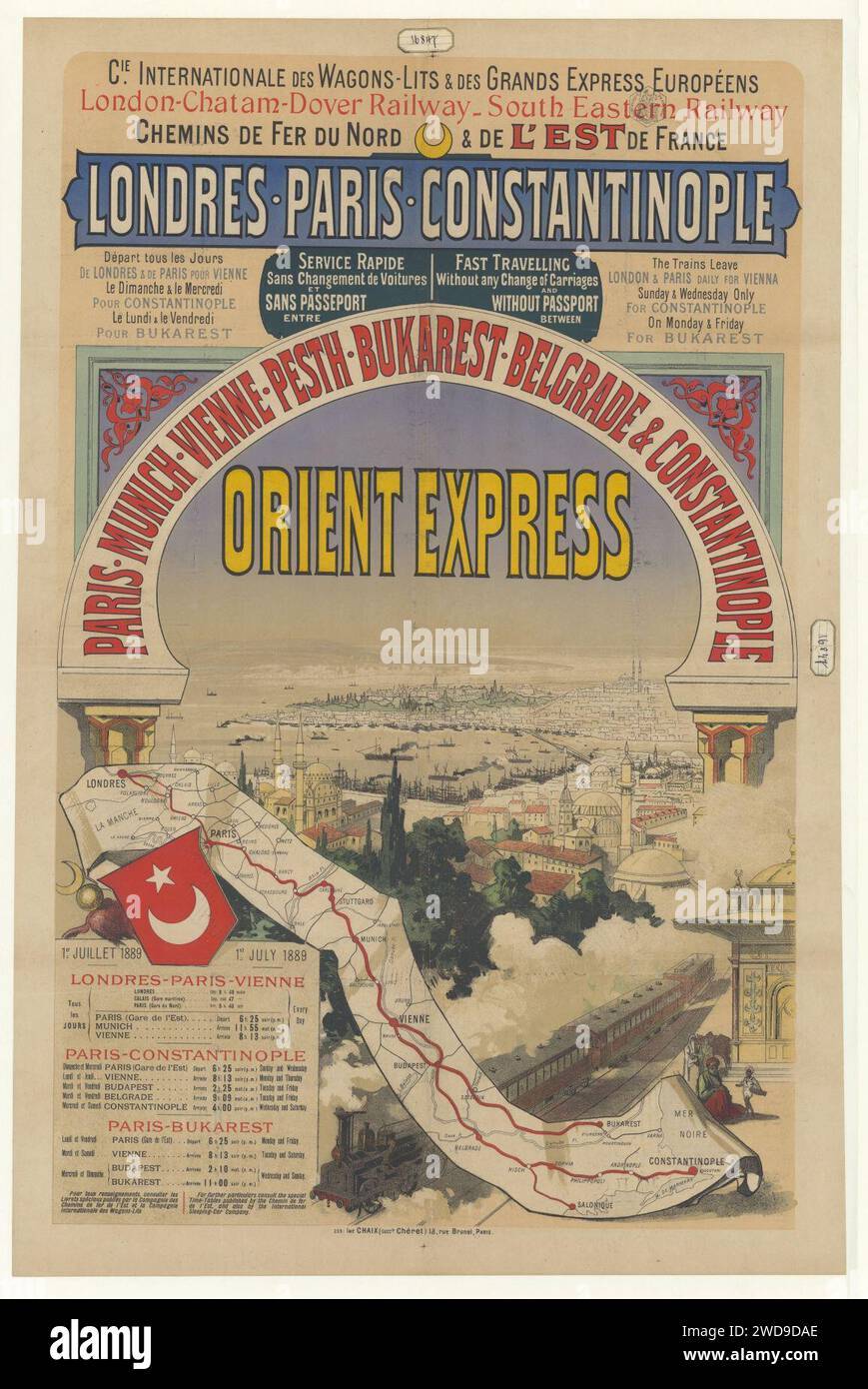 Orient express londres paris constantinople hi-res stock photography ...