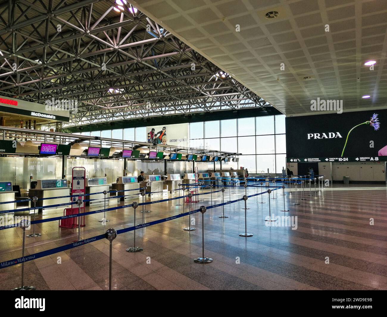 Italy, Milan, Malpensa airport Stock Photo - Alamy