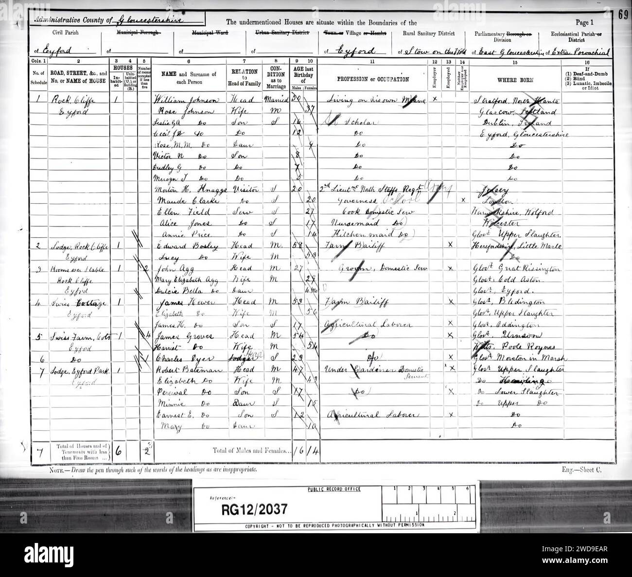 1891 census hi-res stock photography and images - Alamy