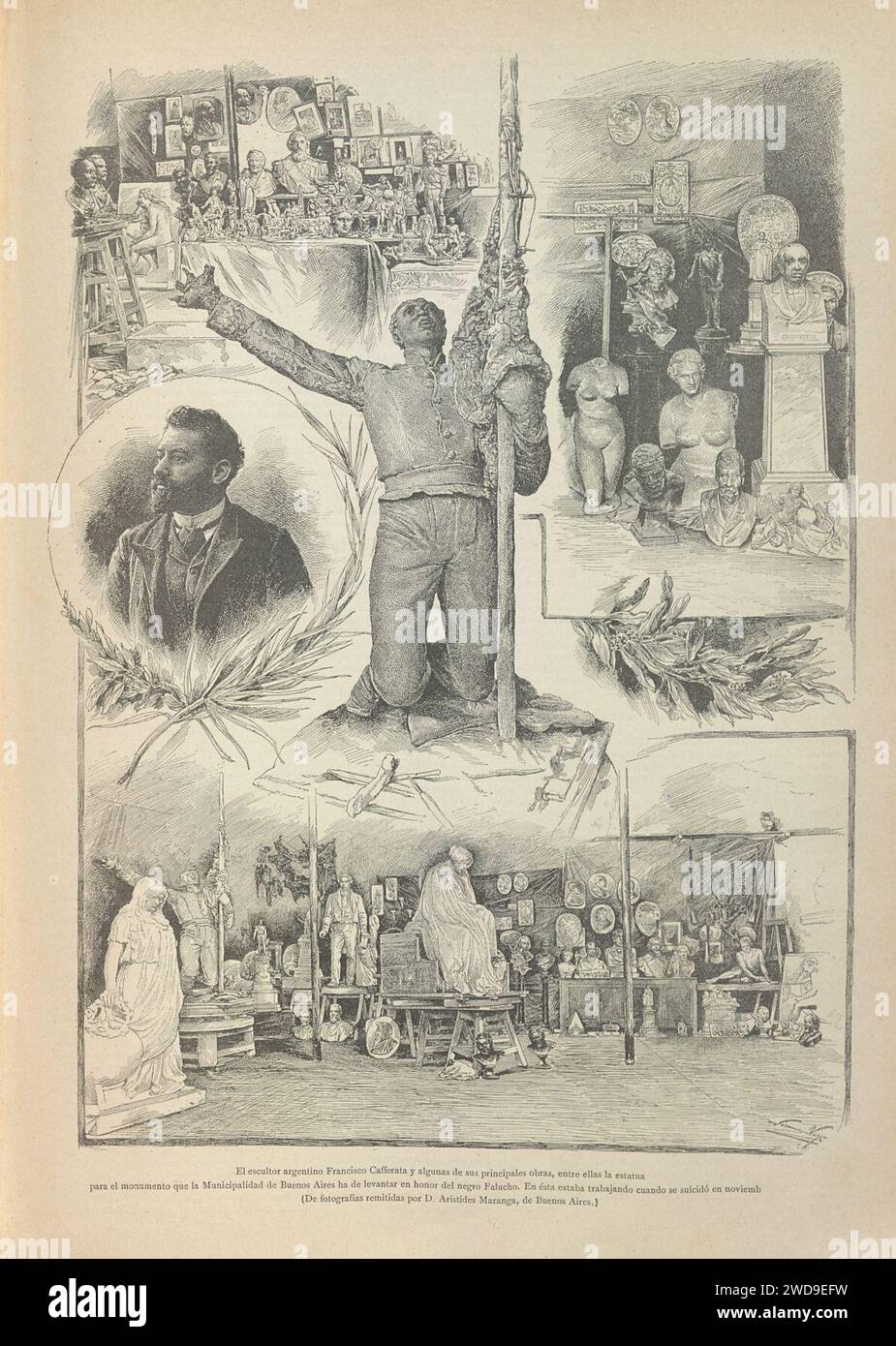 1891-06-15, La Ilustración Artística, El escultor argentino Francisco ...