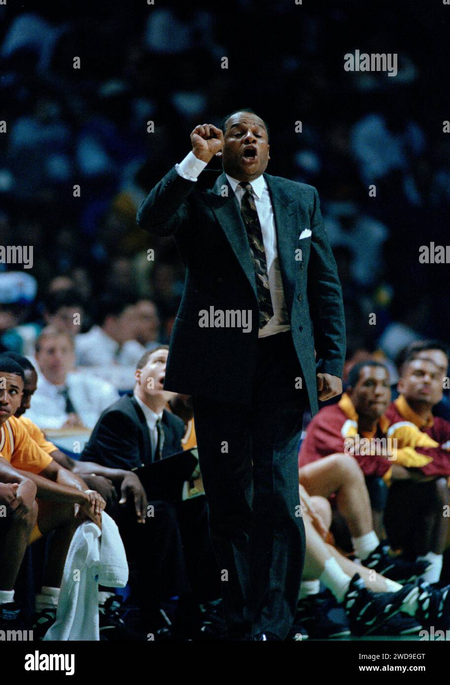 University of Southern California head basketball coach George Raveling ...