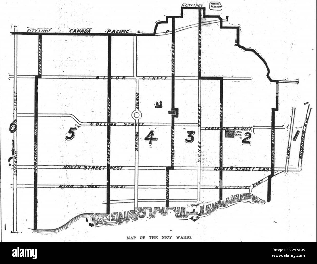 Toronto map vintage hi-res stock photography and images - Alamy
