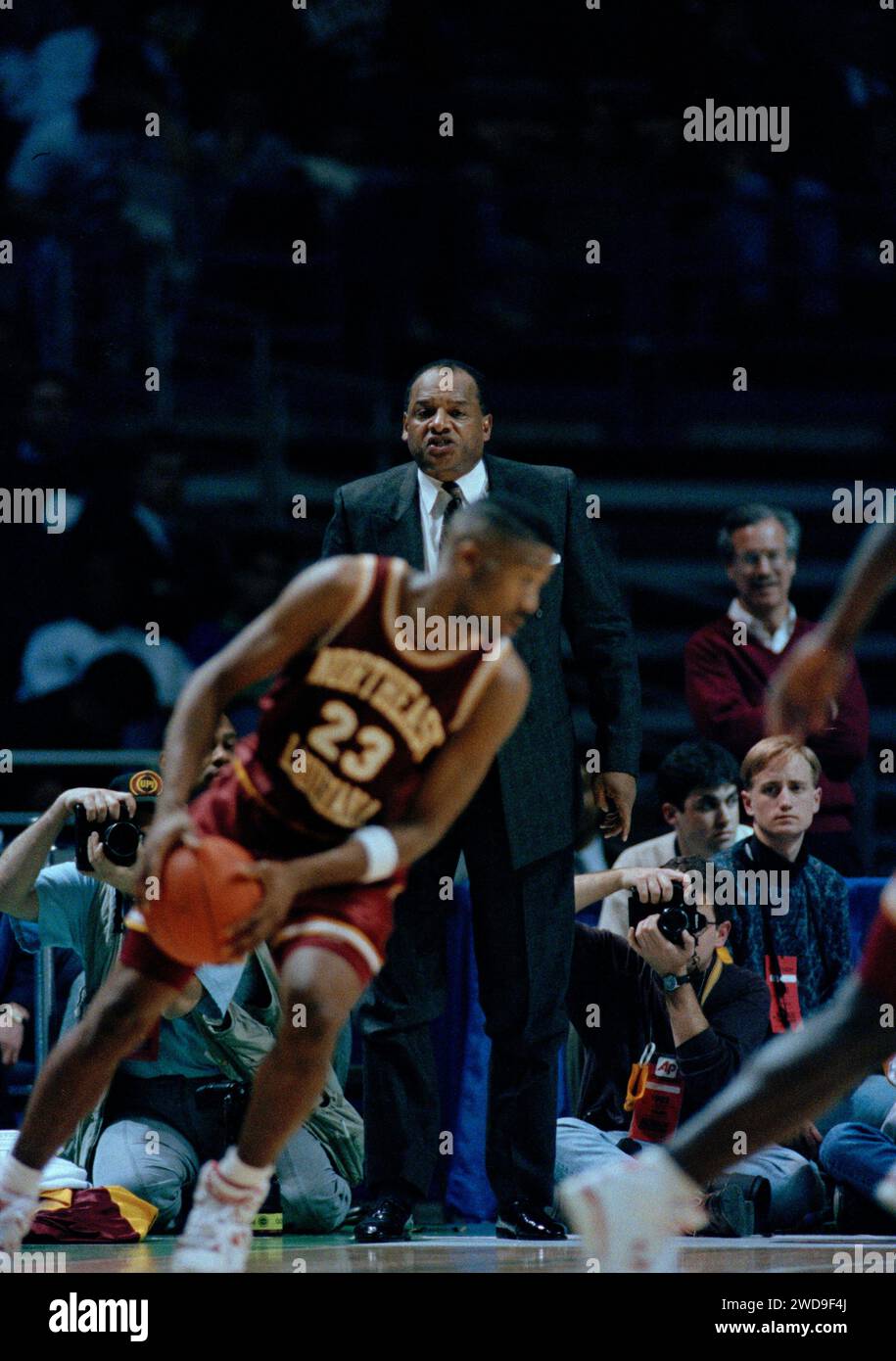 University of Southern California head basketball coach George Raveling ...