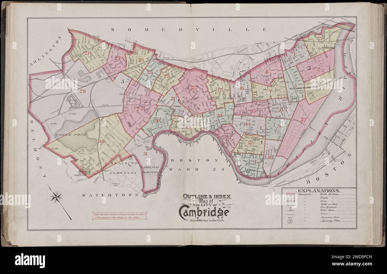 Historical cambridge map hi-res stock photography and images - Alamy