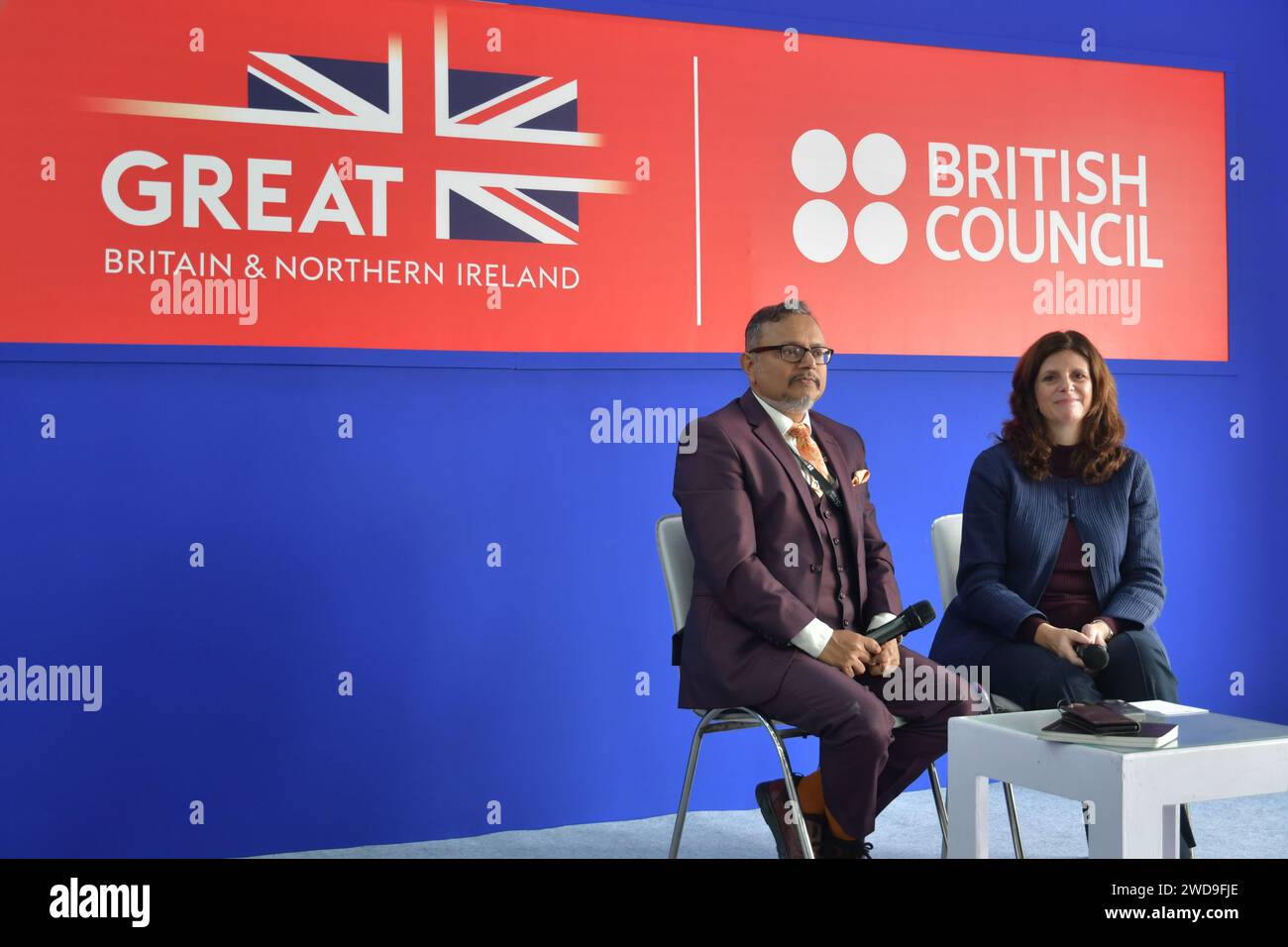 Kolkata, India. 19th Jan, 2024. Alison Barrett MBE, Director of India ...