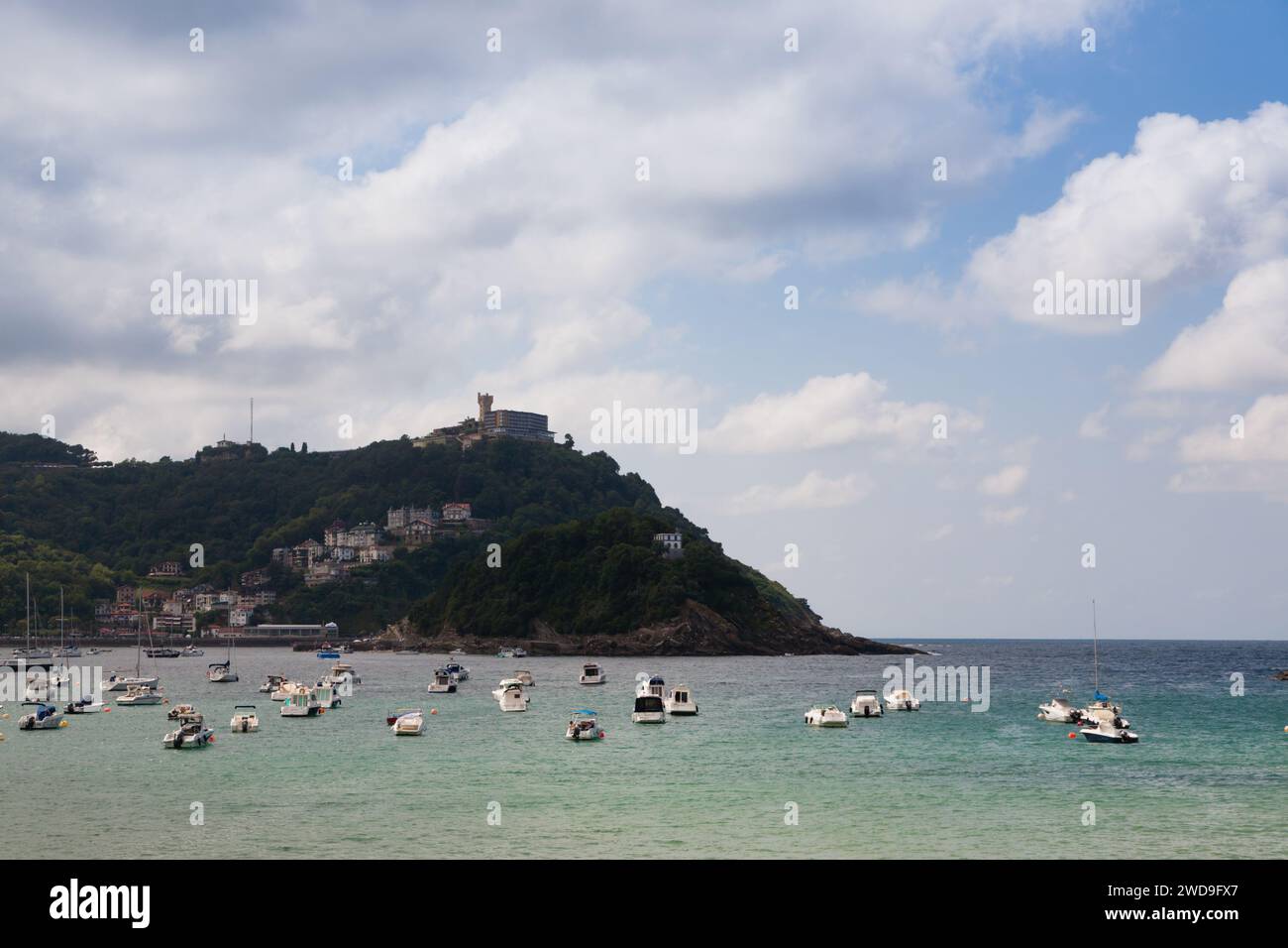 San sebastian beach summer view. Basque autonomous community, Spain ...