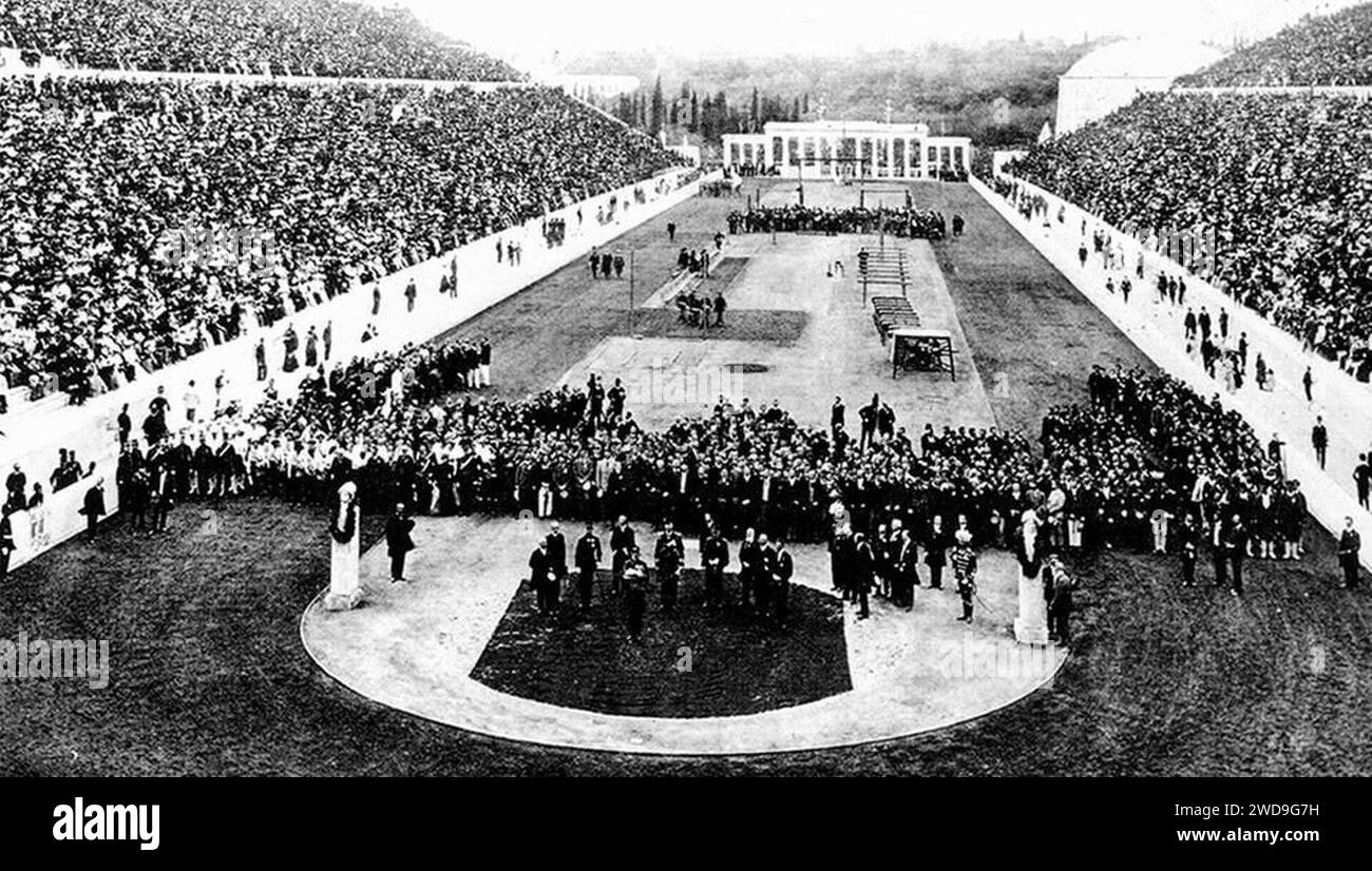 1896 Olympic opening ceremony Stock Photo - Alamy