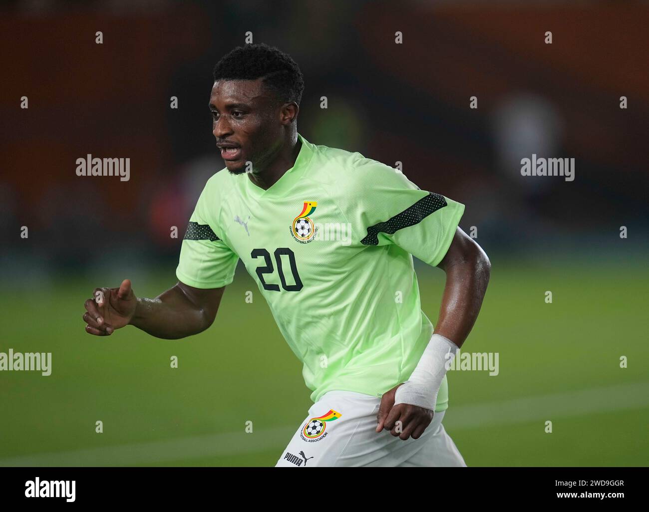 January 18 2024: Mohamed Kudus (Ghana) looks on during a African Cup of ...