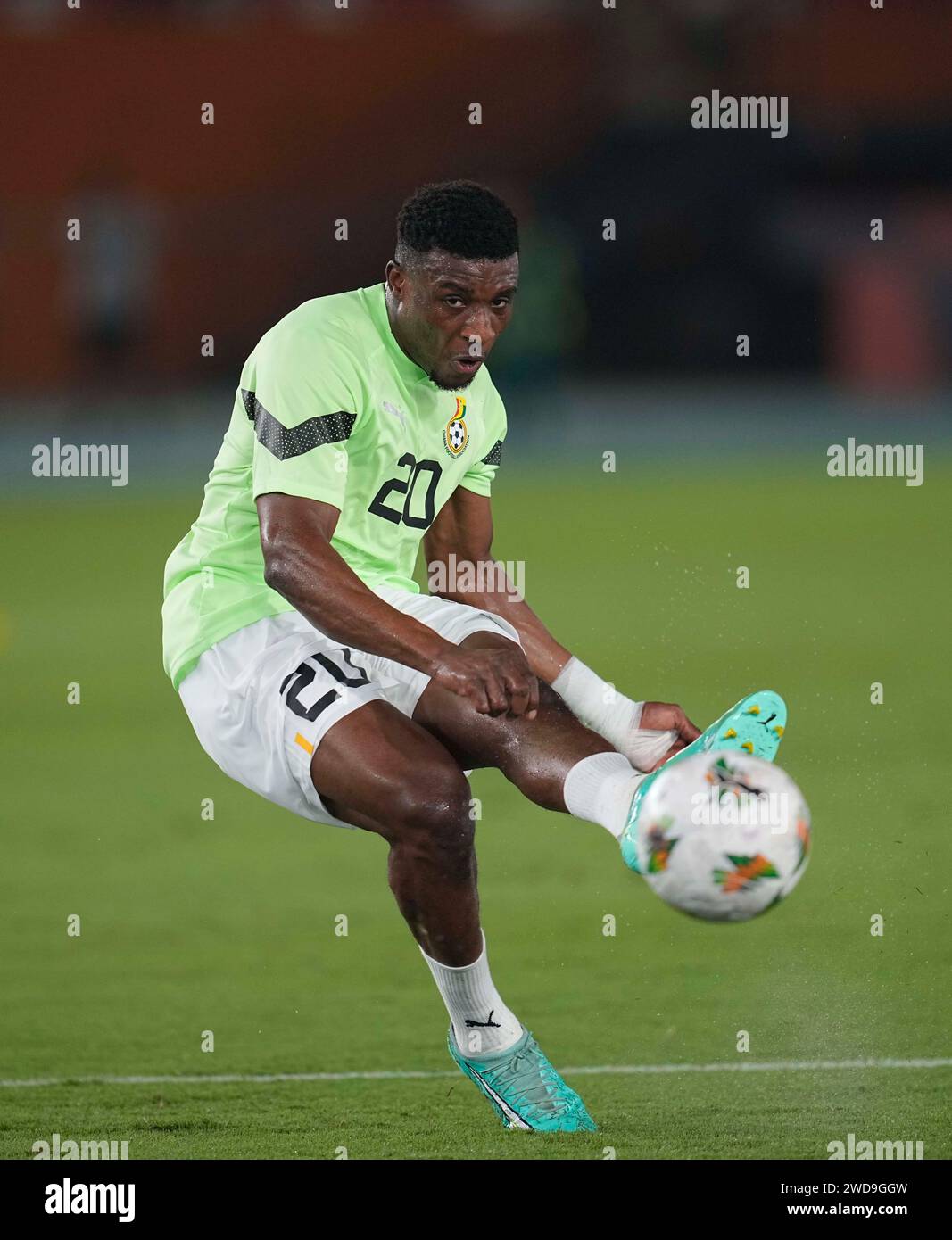 January 18 2024: Mohamed Kudus (Ghana) looks on during a African Cup of ...