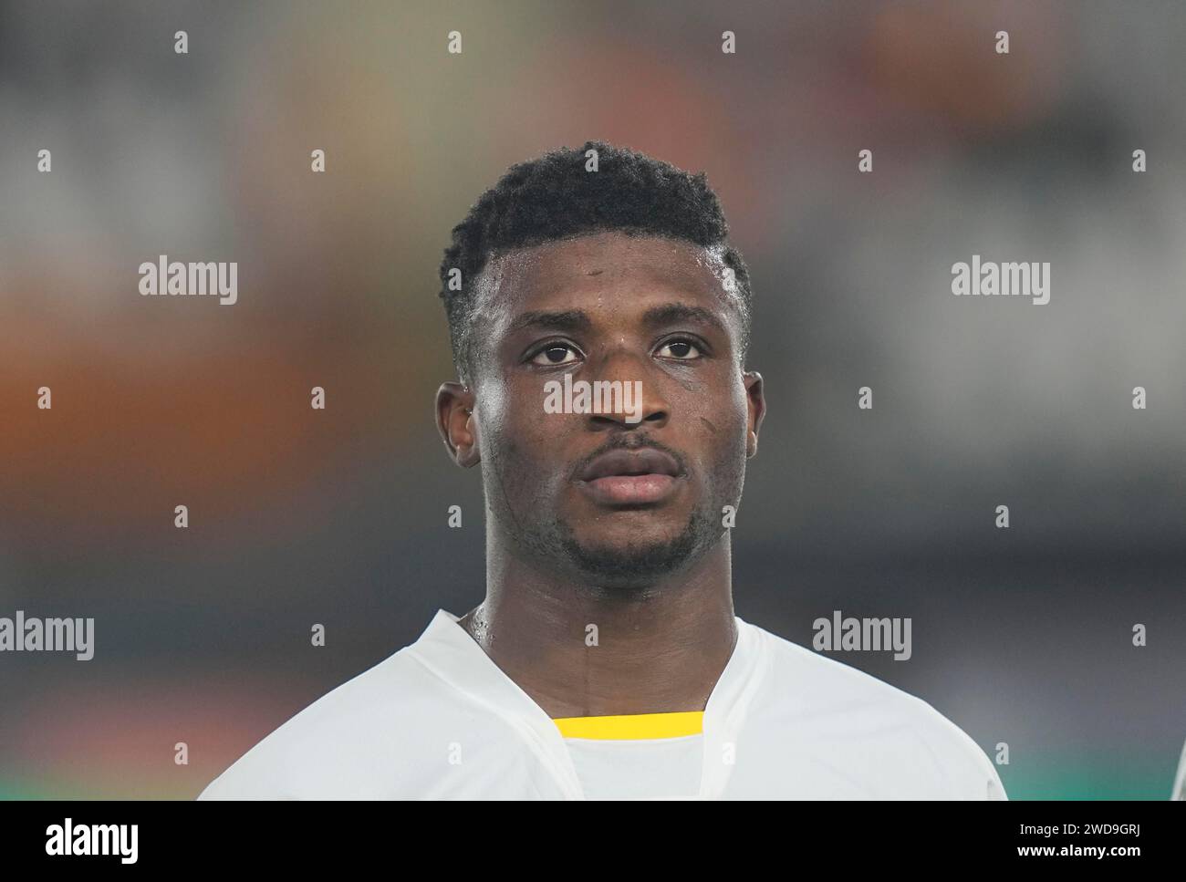 January 18 2024: Mohamed Kudus (Ghana) looks on during a African Cup of ...