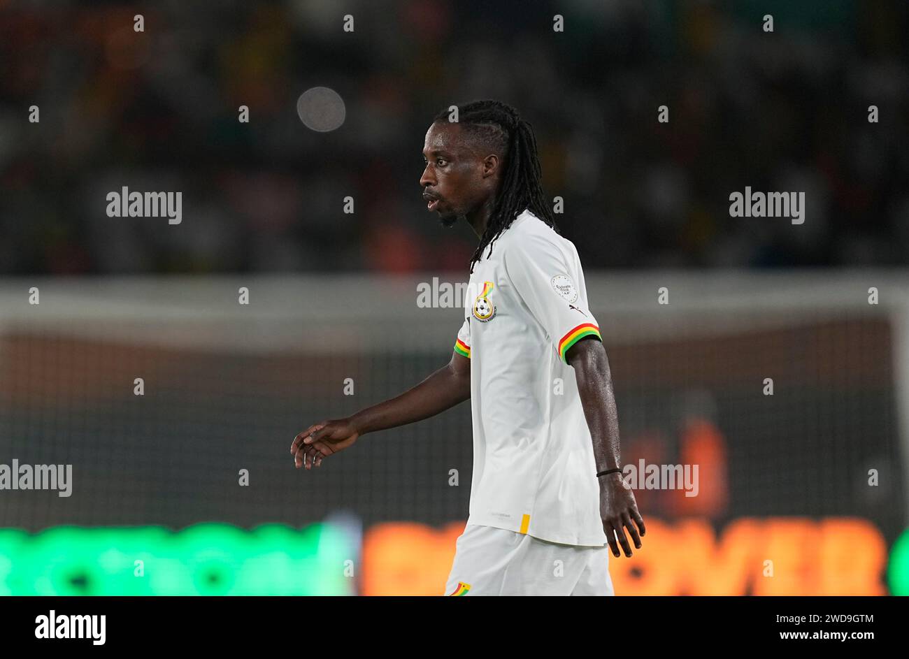 January 18 2024: Opoku Nicholas (Ghana) looks on during a African Cup ...